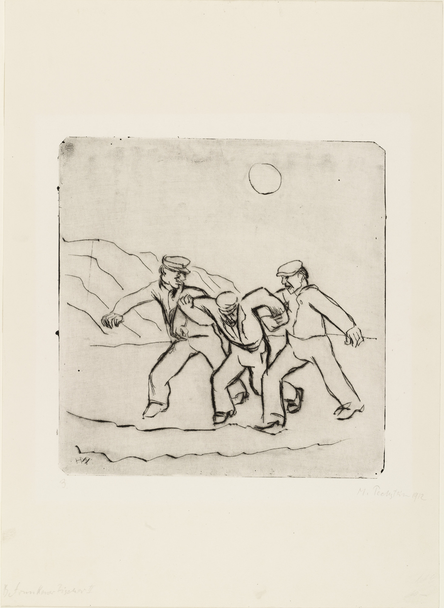 Max Pechstein. Drunken Fisherman II (Betrunkener Fischer II). 1912 | MoMA