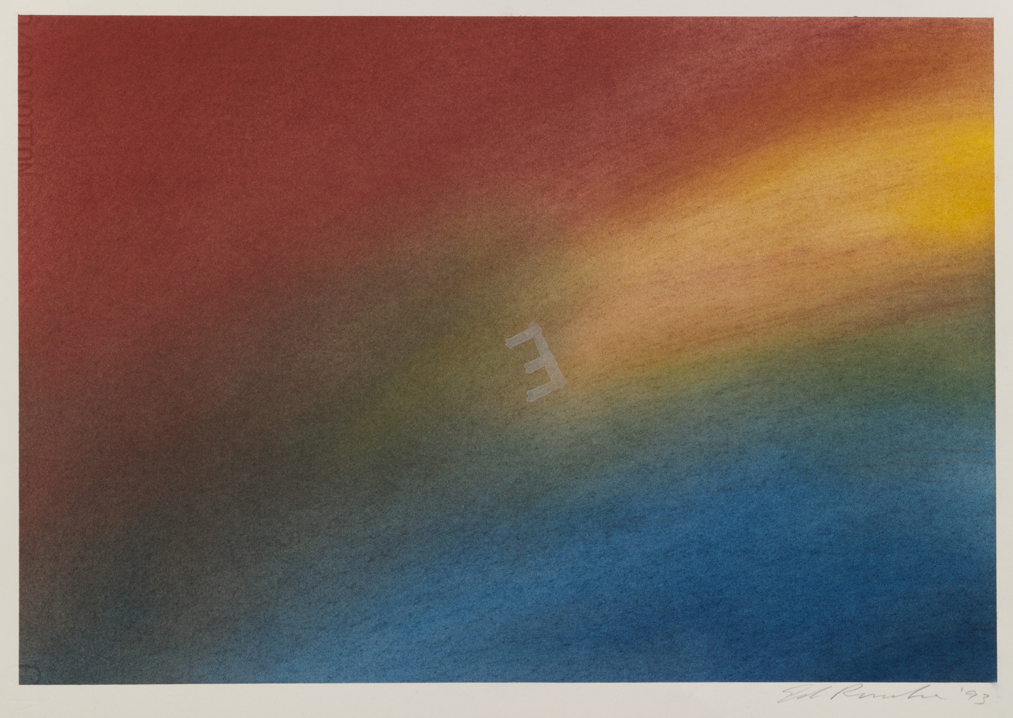 Edward Ruscha. The "E" Drawing. 1993 | MoMA