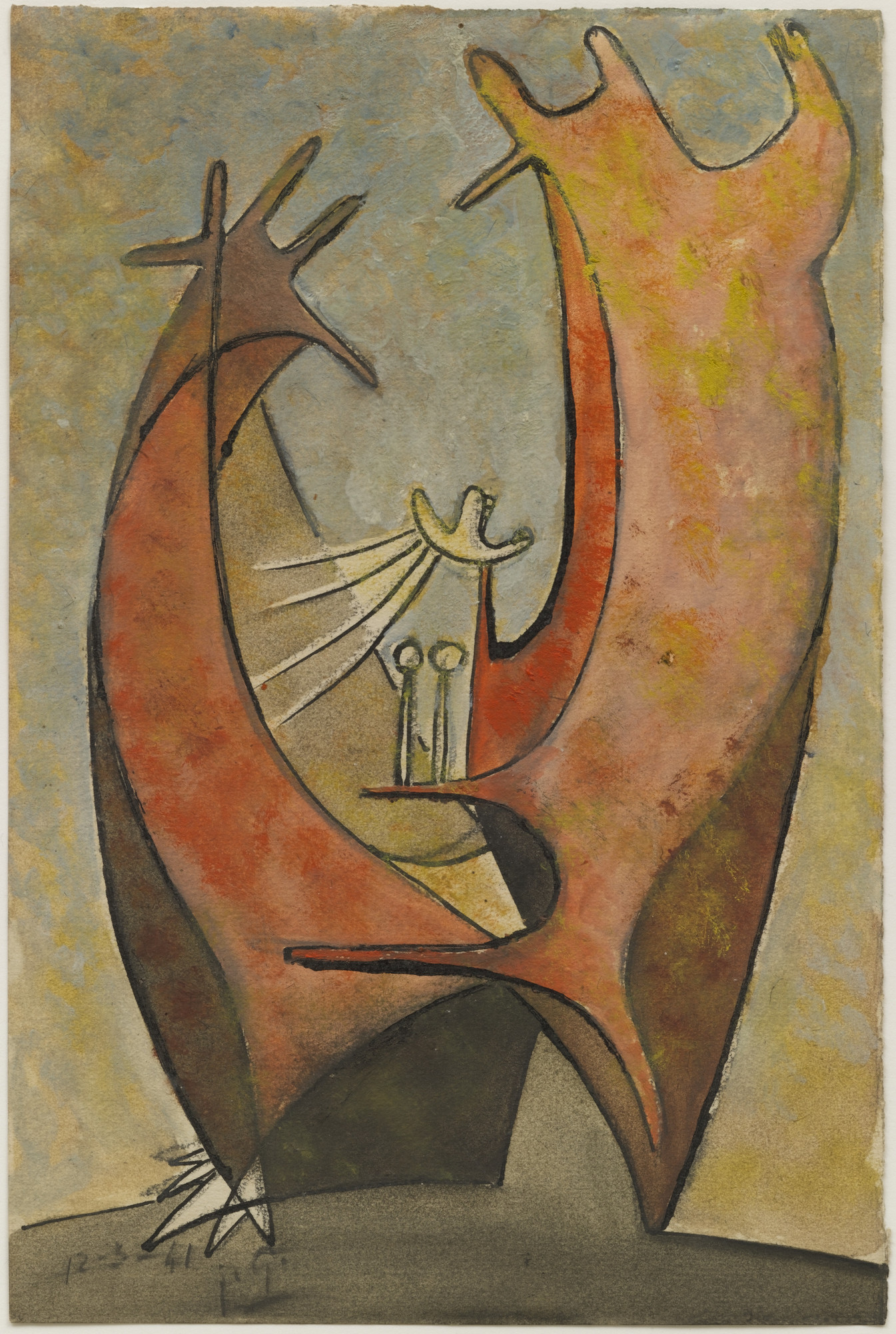 Julio González. Gold and Red Person. 1941 | MoMA