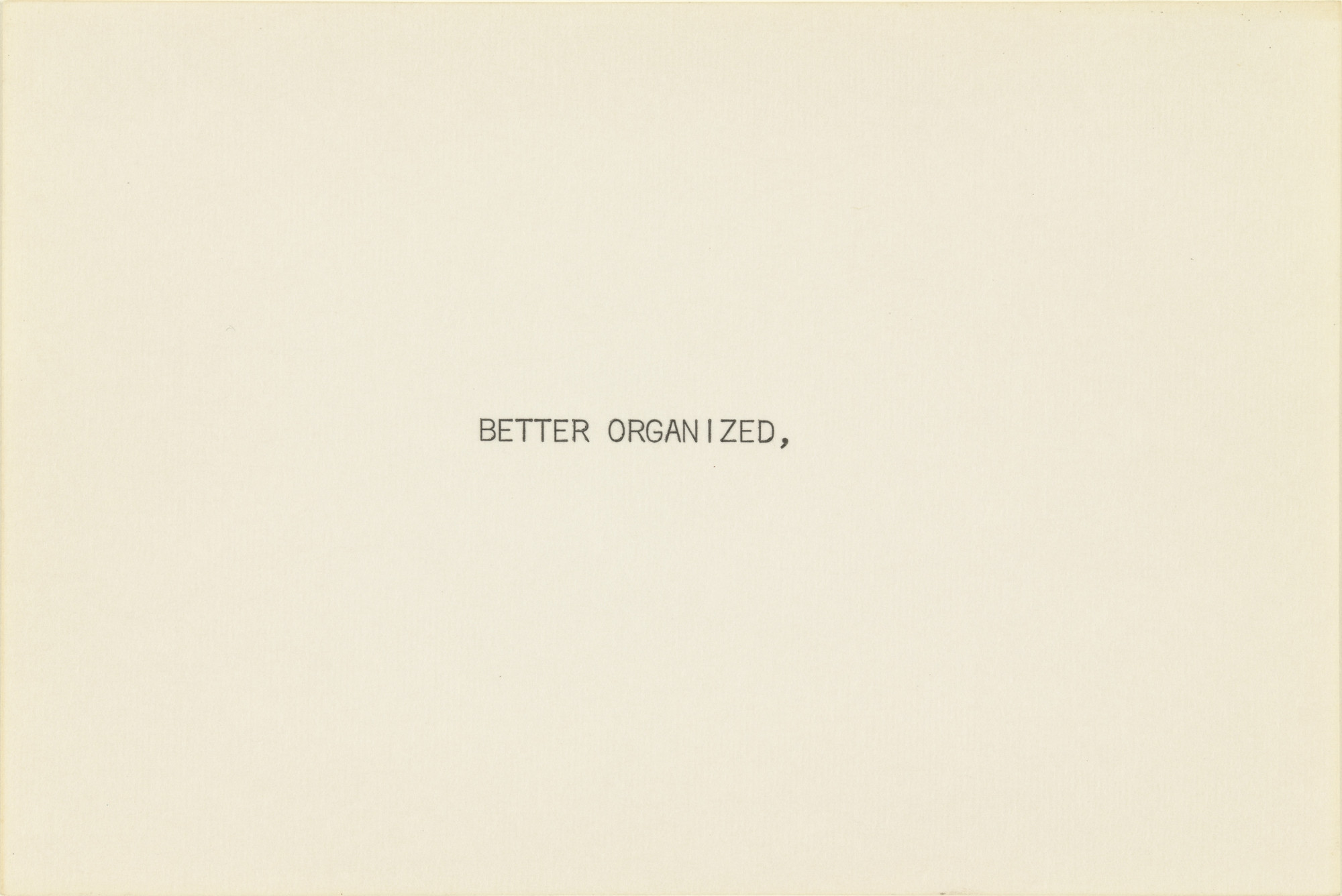Robert Barry. Untitled. 1970 | MoMA