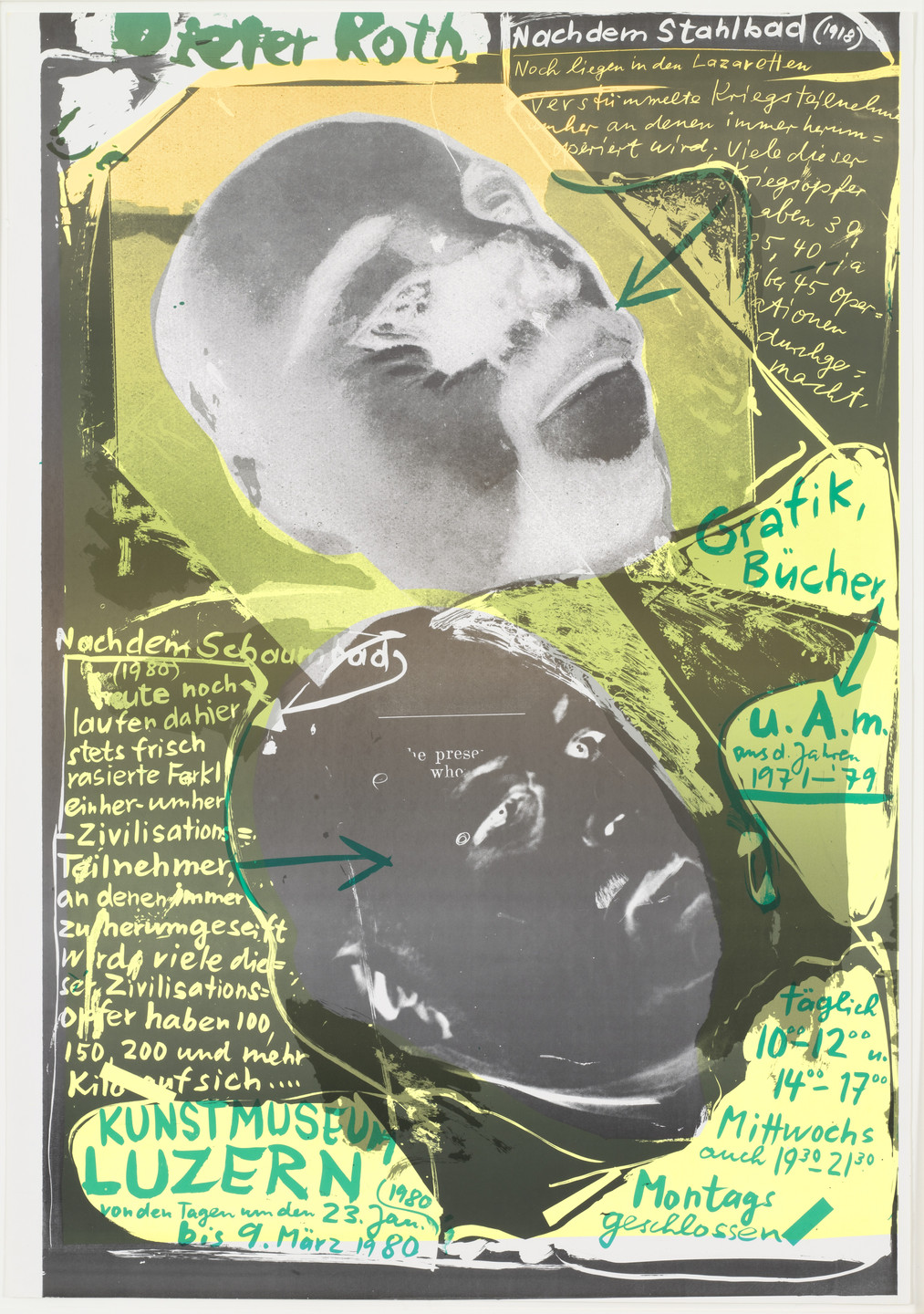 Dieter Roth. Poster for traveling exhibition D.R., Books and Graphics ...