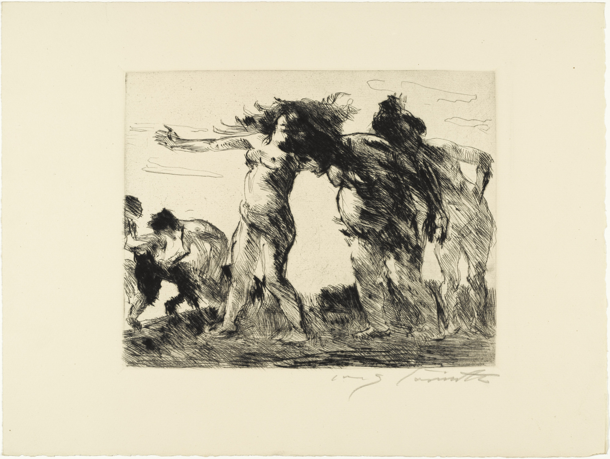 Lovis Corinth. The Bacchants (Bacchantenzug) from Compositions ...