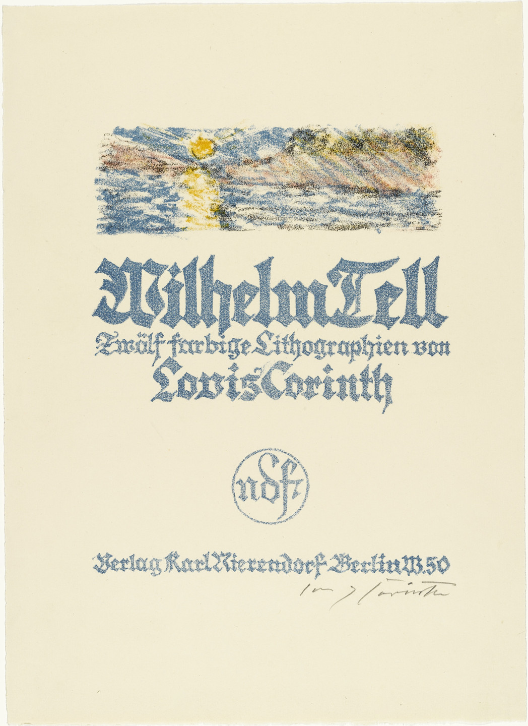Lovis Corinth. William Tell (Wilhelm Tell). (1923-24, published 1925 ... Lovis Corinth. William Tell (Wilhelm Tell). (1923-24, published 1925 ...