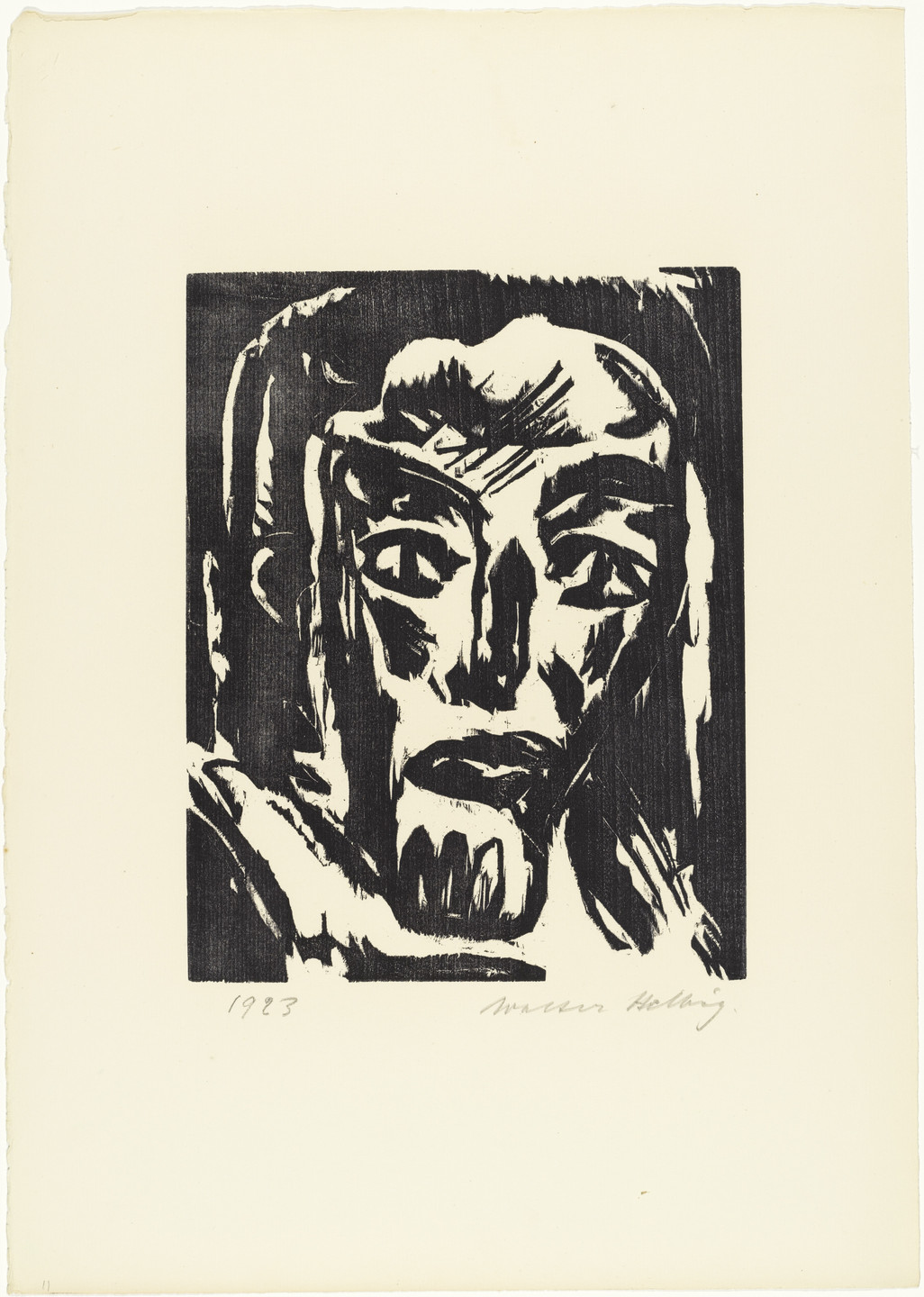 Walter Helbig. Zaddik from 16 Woodcuts (16 Holzschnitte). 1923 ...