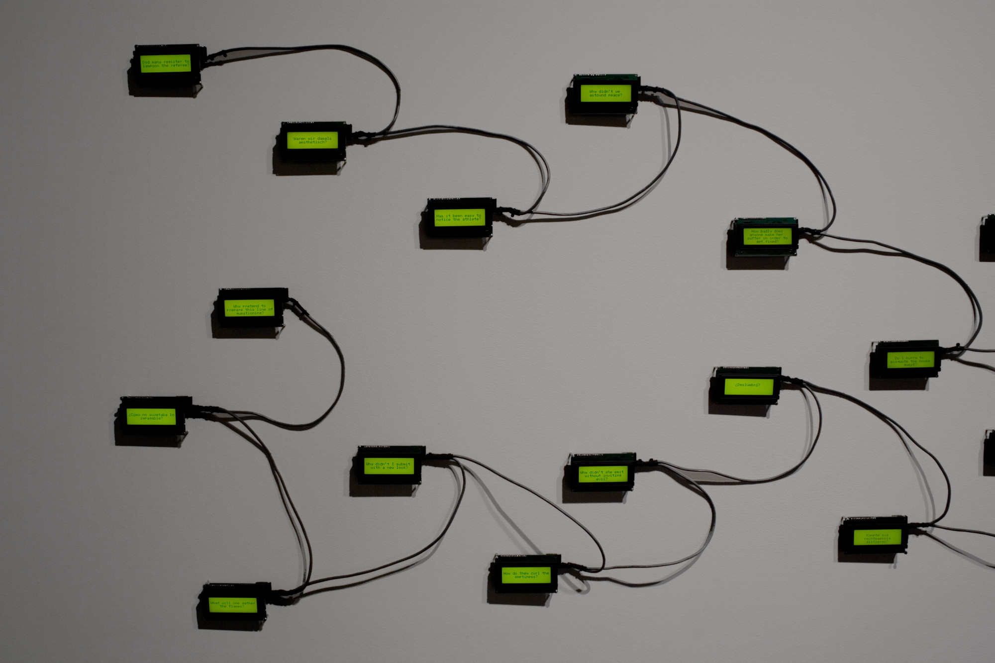 Rafael Lozano-Hemmer. 33 Questions Per Minute. 2000 | MoMA