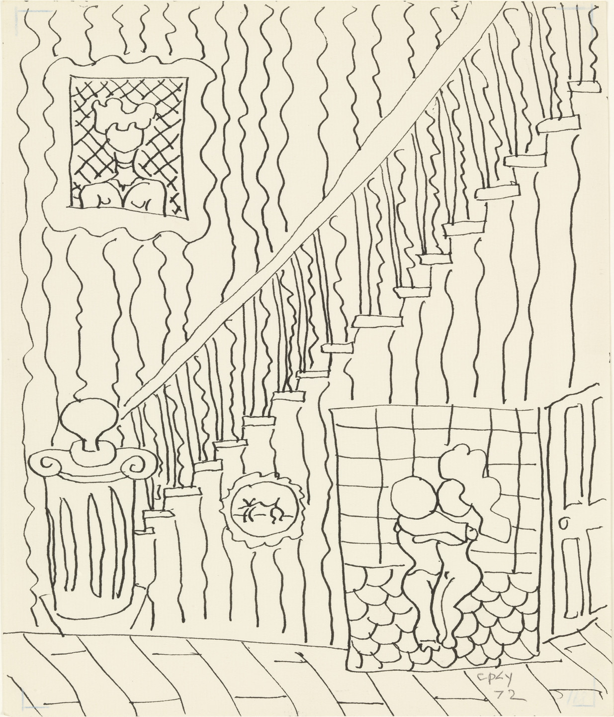 William Copley. Untitled (Staircase). 1972 | MoMA