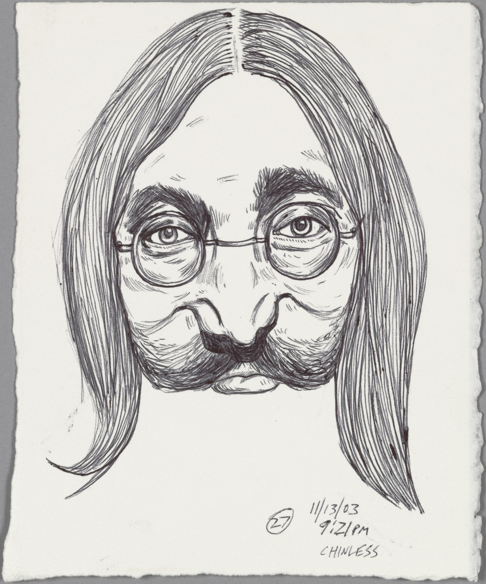 Brian DeGraw. 9:21 pm, 11/13/03 (Chinless). 2003 | MoMA