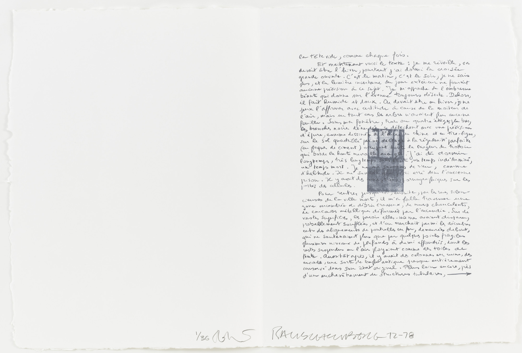 Robert Rauschenberg In text Plate page 12 From Traces Suspectes En robert-rauschenberg-in-text-plate-page-12-from-traces-suspectes-en