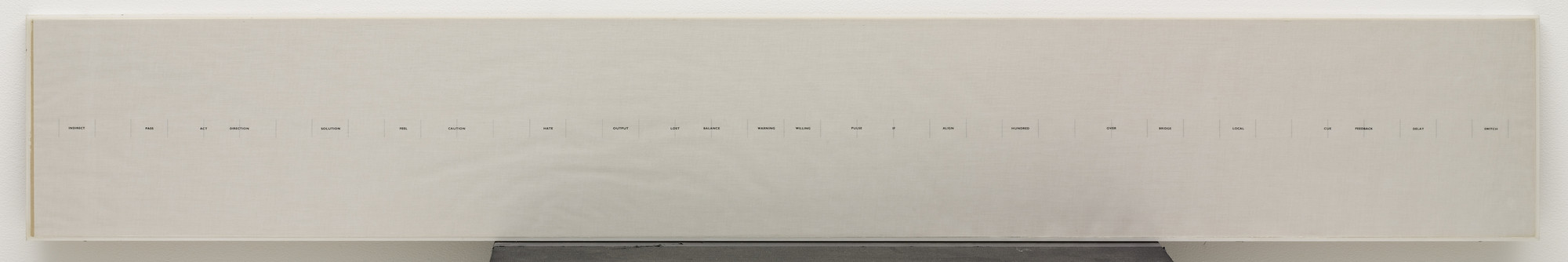Robert Barry. Untitled. 1975 | MoMA