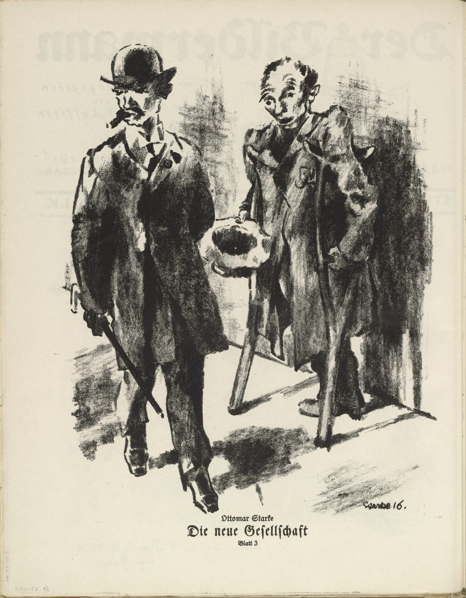 Ottomar Starke. The New Society: Plate 3 (Die neue Gesellschaft: Blatt ...