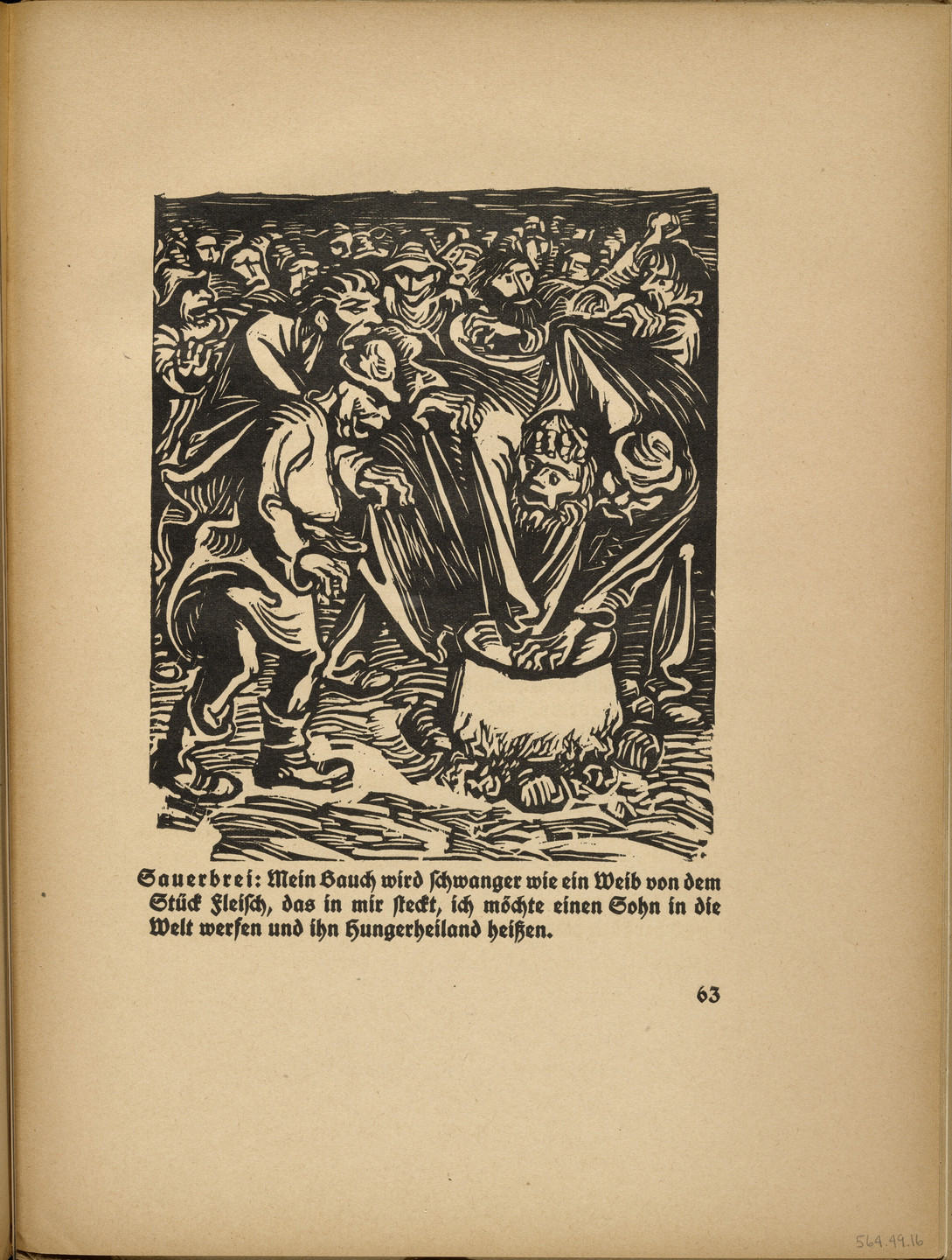 Ernst Barlach. The Cauldron (Der Kessel) (in-text plate, page 63) from ...