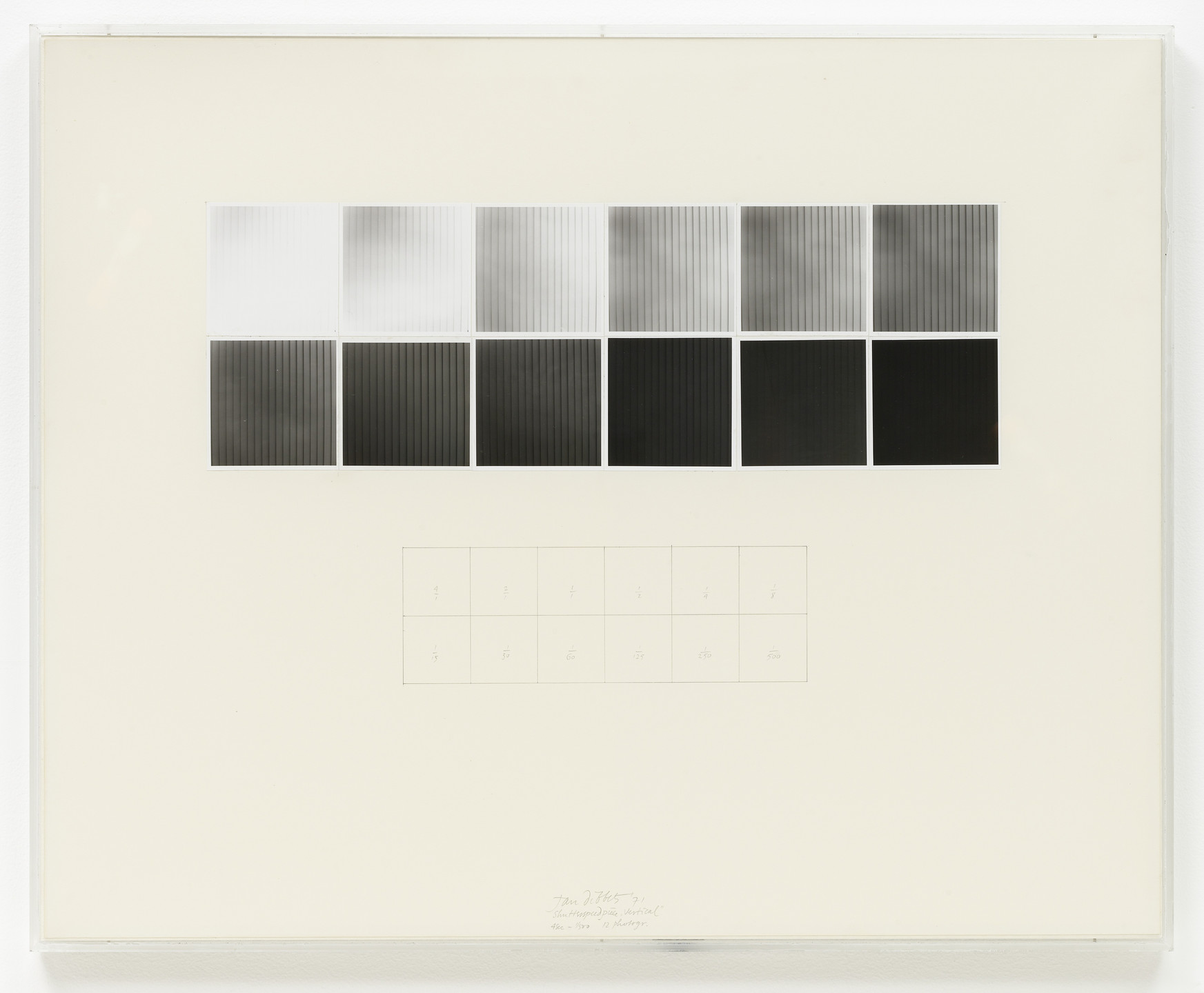Jan Dibbets. Shutterspeed Piece--Vertical. 1971 | MoMA