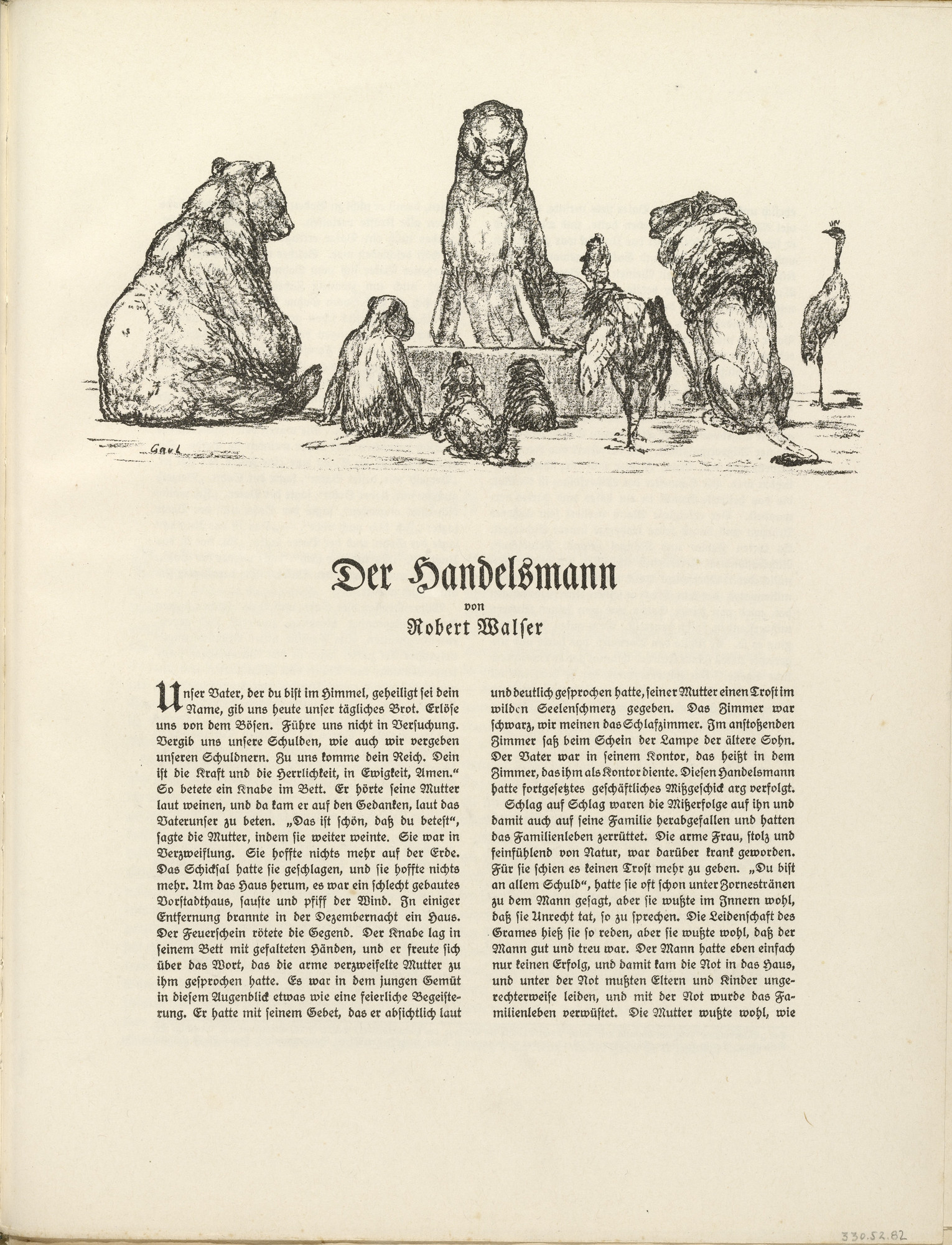 August Gaul. Untitled (Gathering of Animals) [Tierversammlung ...
