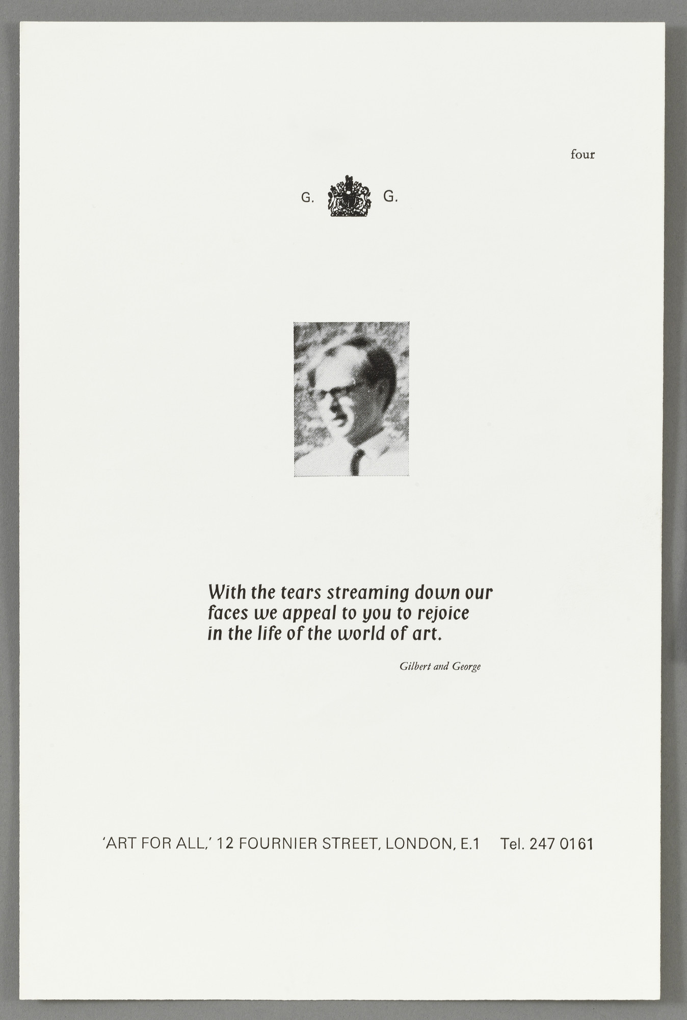 Gilbert & George, Gilbert Proesch, George Passmore. The Words of the ...