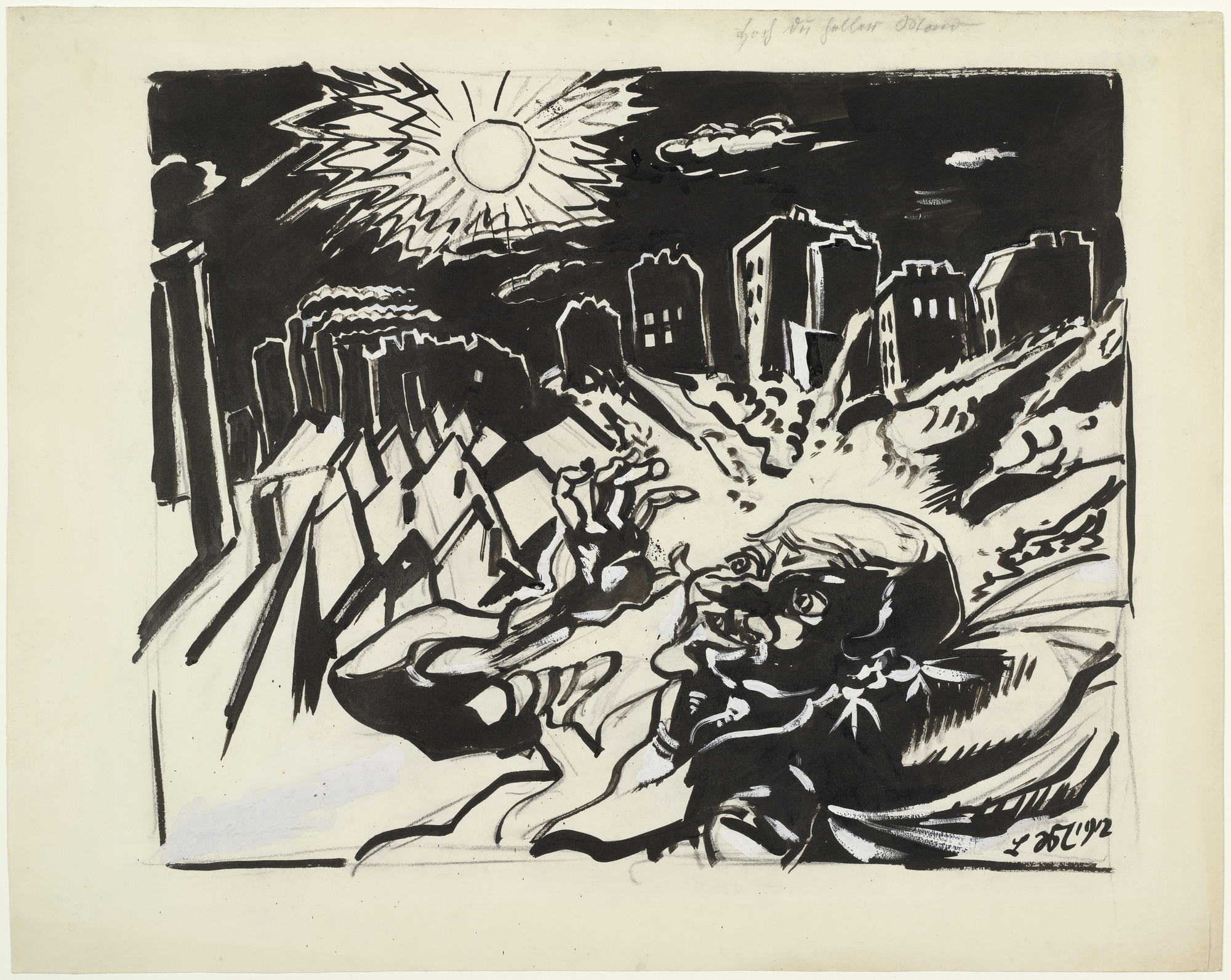 Ludwig Meidner. O Moon Above So Clear!. 1912 | MoMA