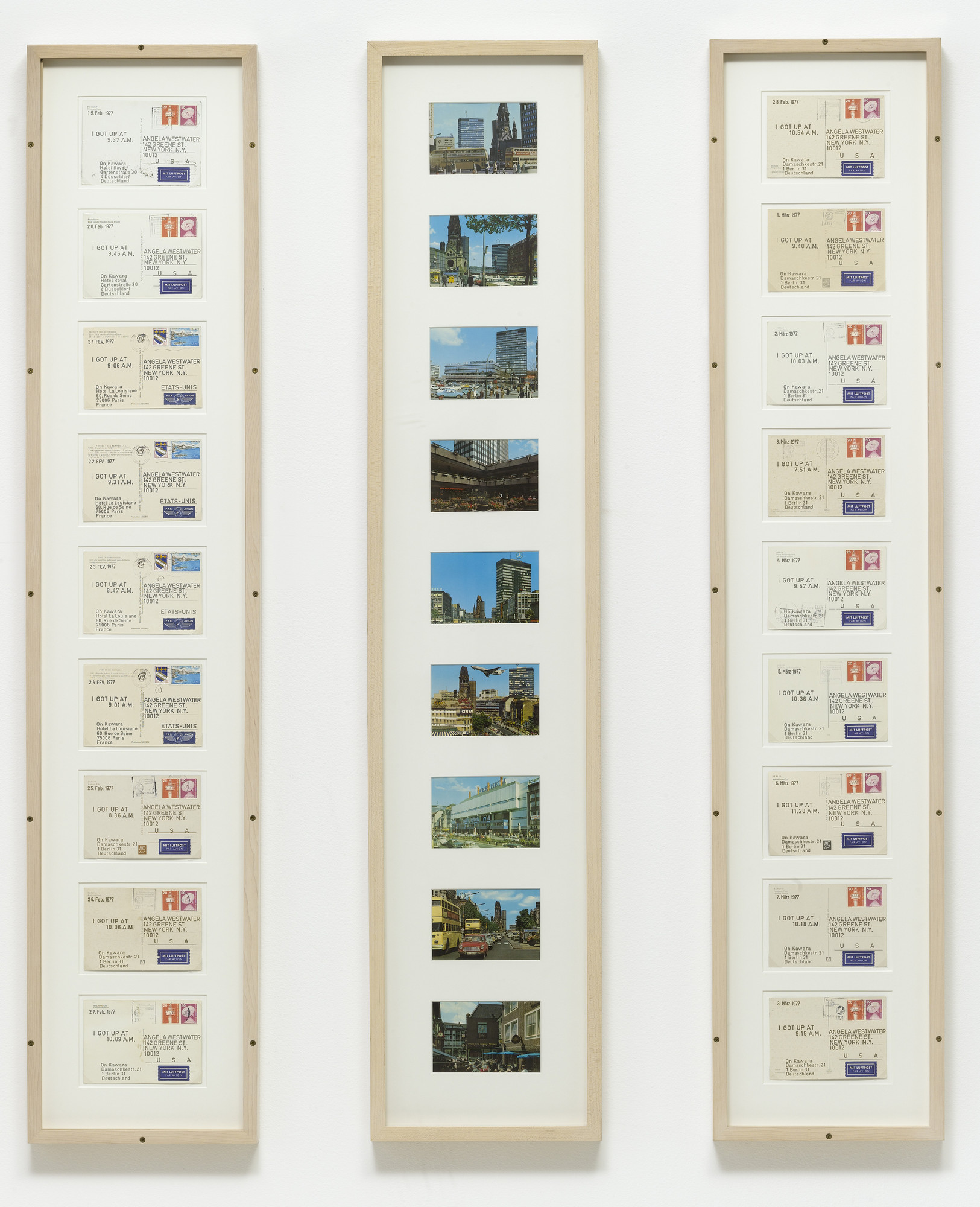 On Kawara. I Got Up.... 1977 | MoMA