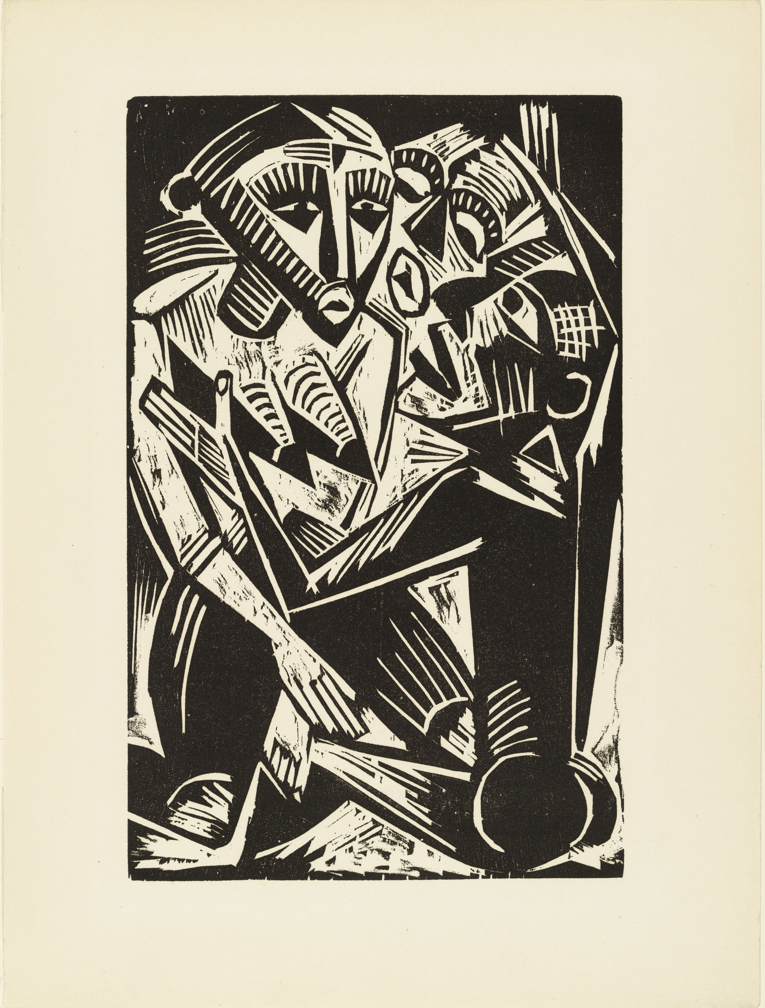 Max Pechstein. Woman Desired by Man (Weib vom Manne begehrt) (plate 21 ...
