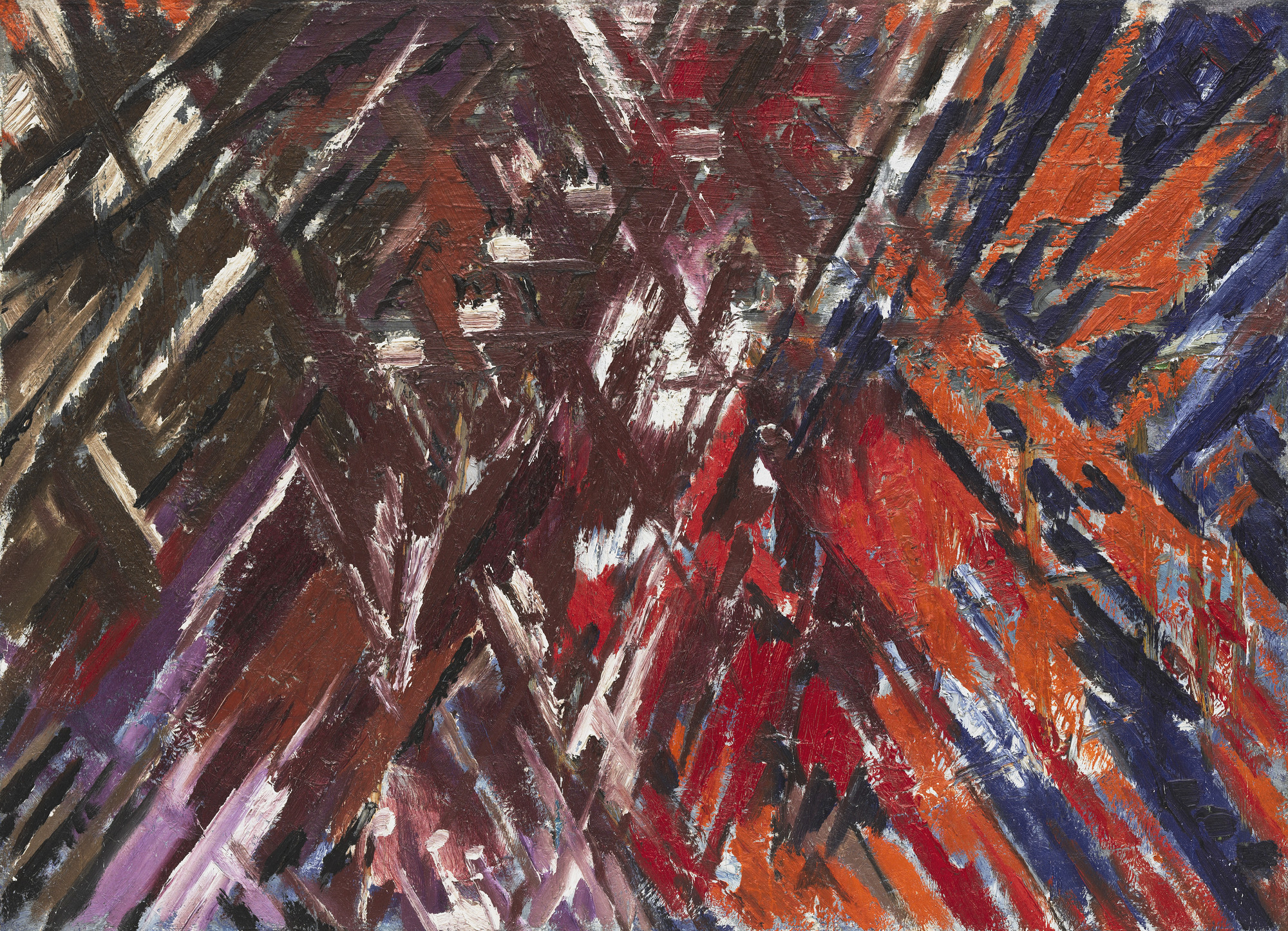 Mikhail Larionov. Rayonist Composition: Domination of Red. 1912-13 ...