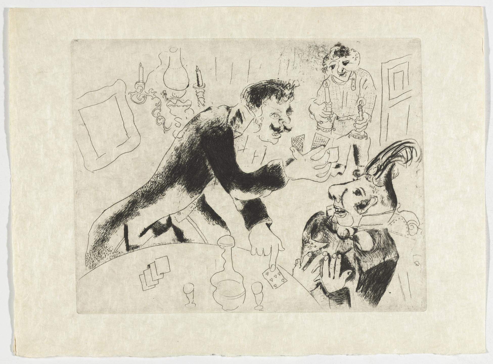 Marc Chagall. The Playing Cards (Les Cartes à jouer), plate XXIV ...