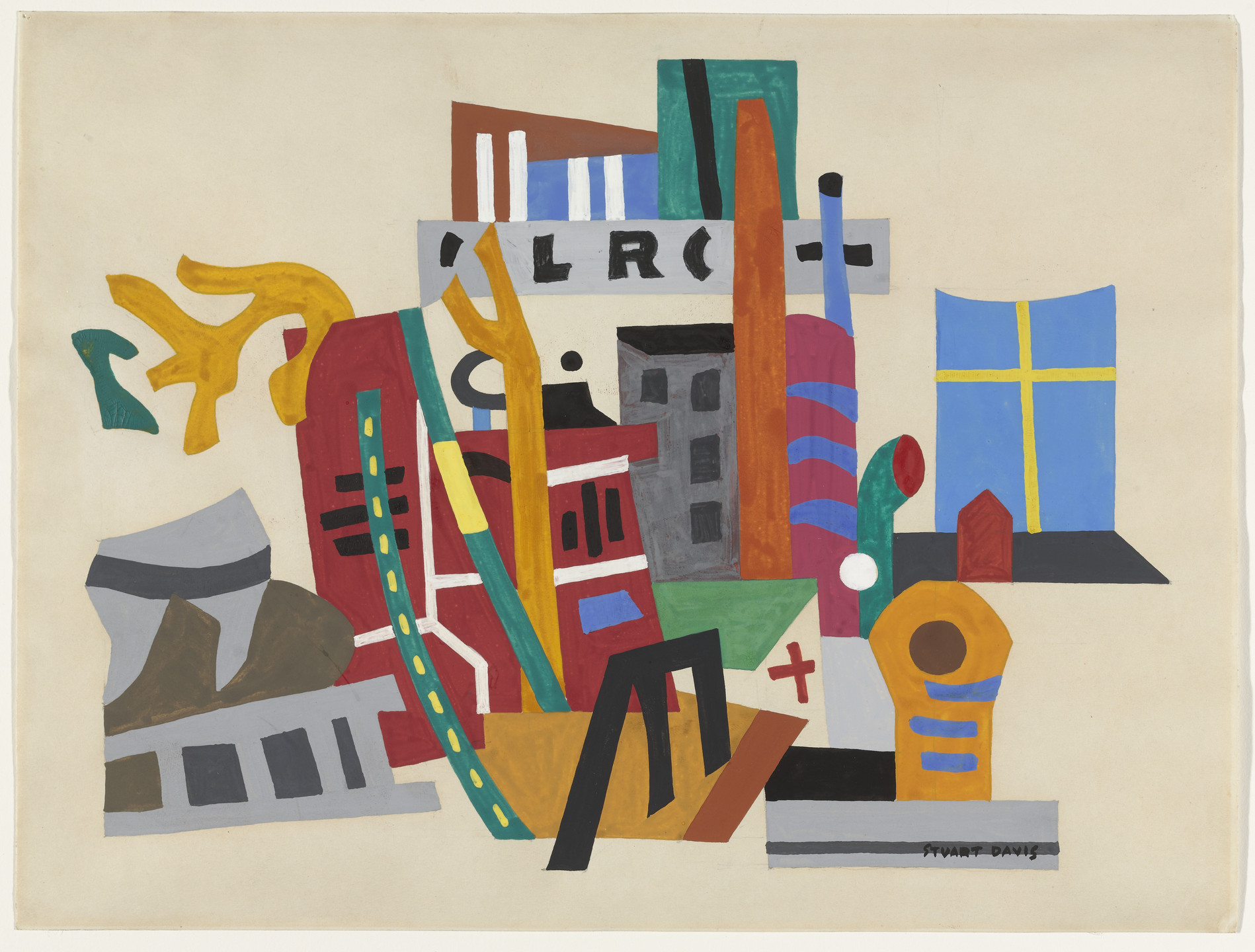 Stuart Davis. New York Waterfront. 1938 | MoMA