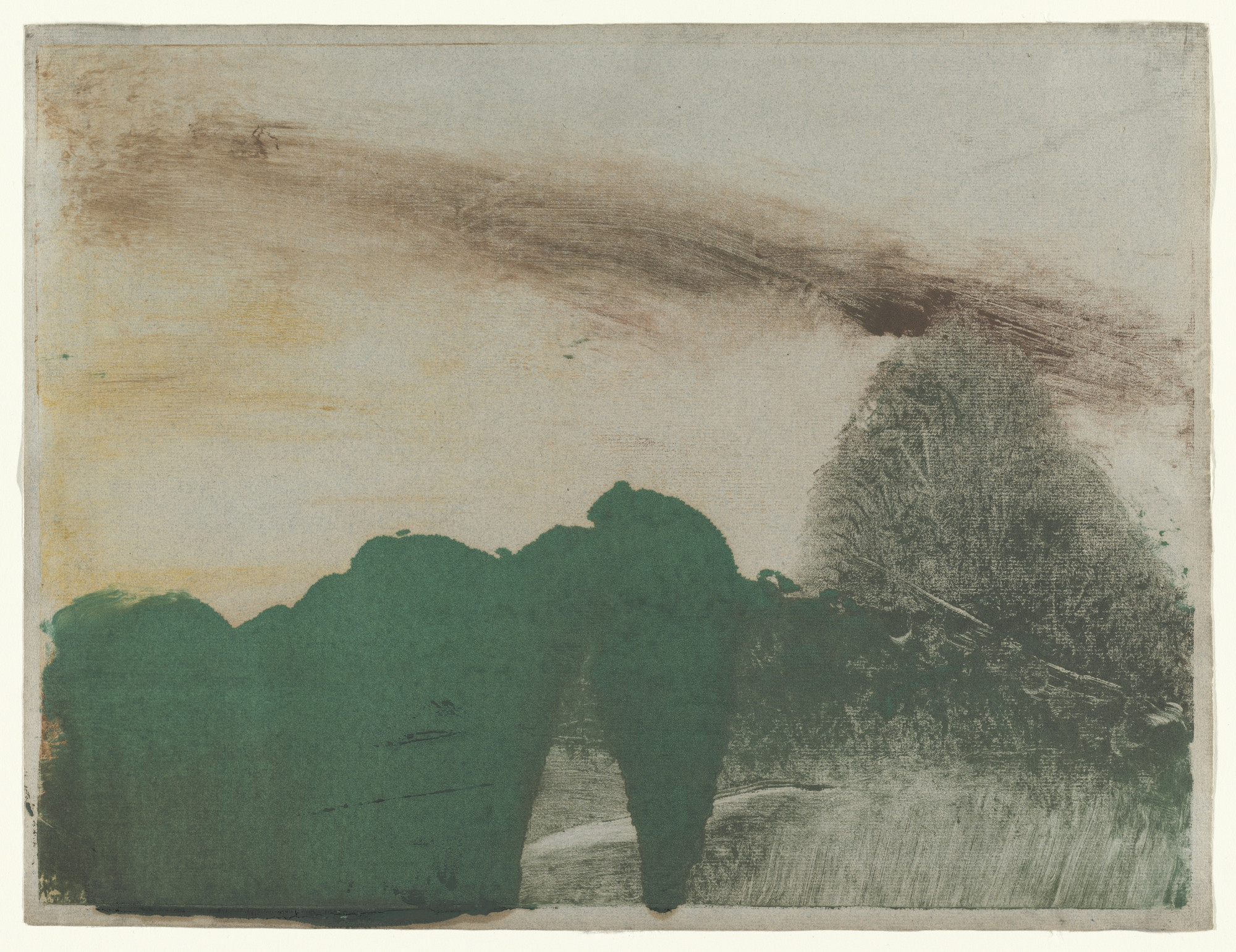 Hilaire-Germain-Edgar Degas. Forest in the Mountains (Forêt dans la ...