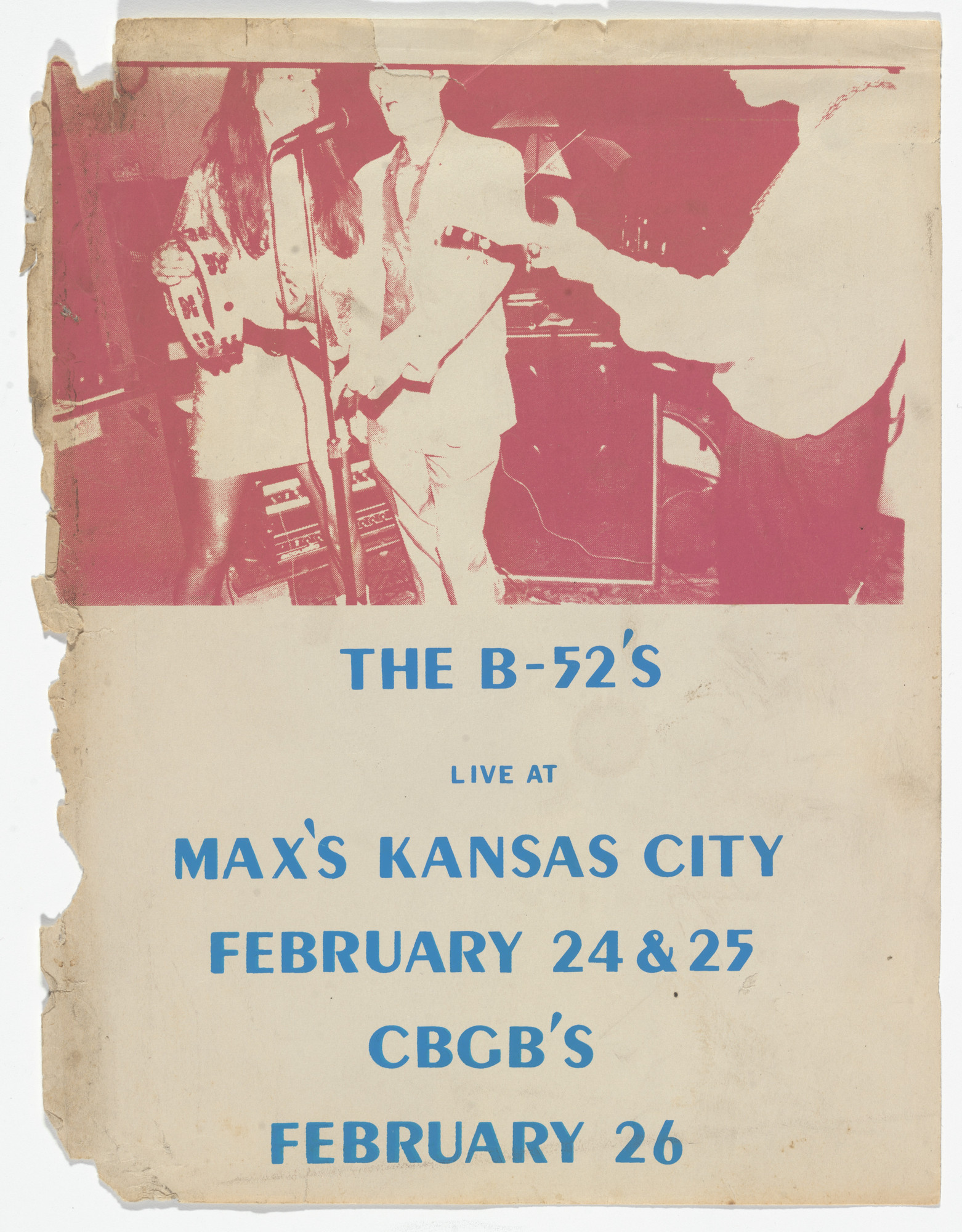 Unidentified Designer. B52s, Max's Kansas City Flyer. 1978 | MoMA