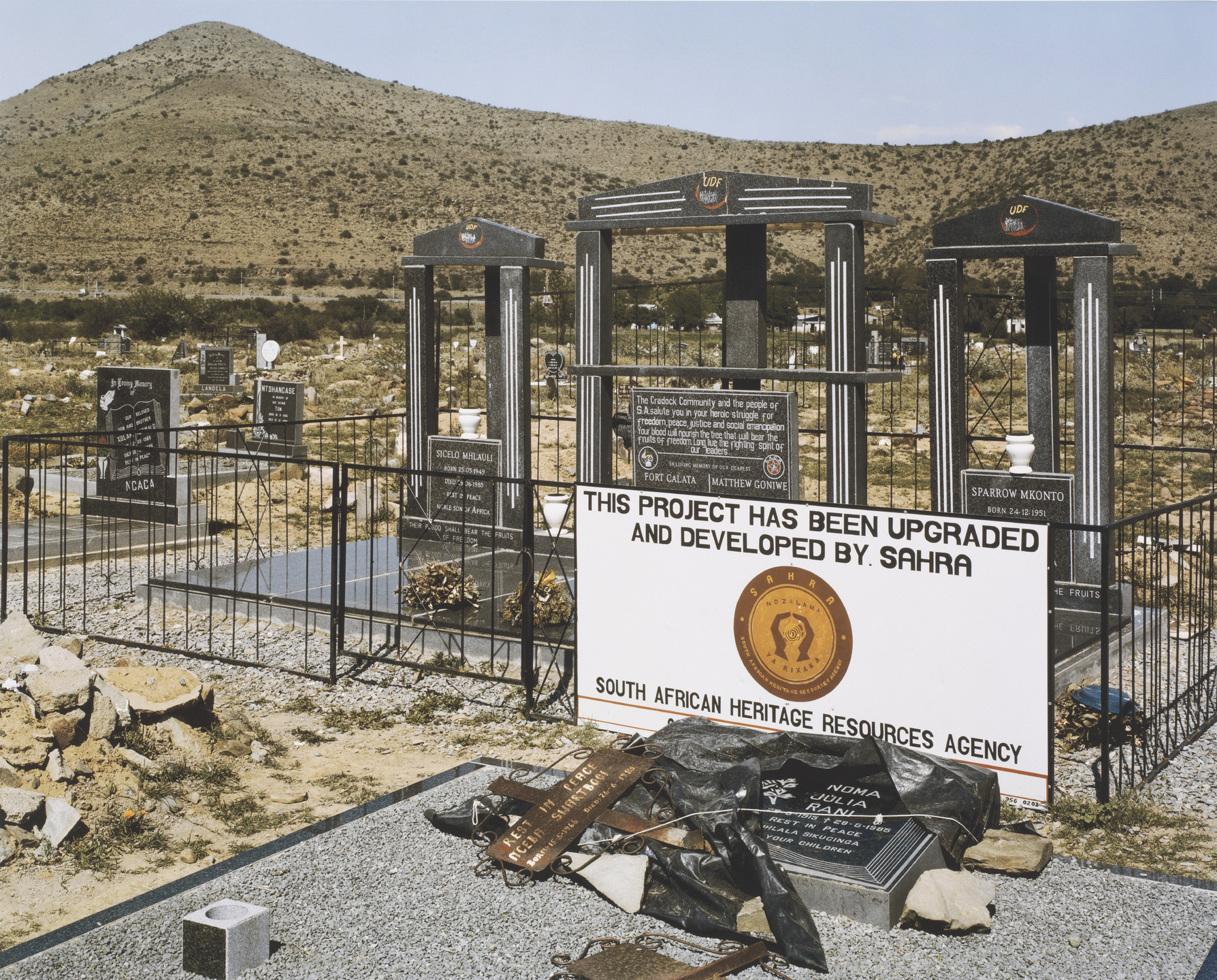 David Goldblatt. The Graves of the Cradock Four, Mathew Goniwe, Fort ...