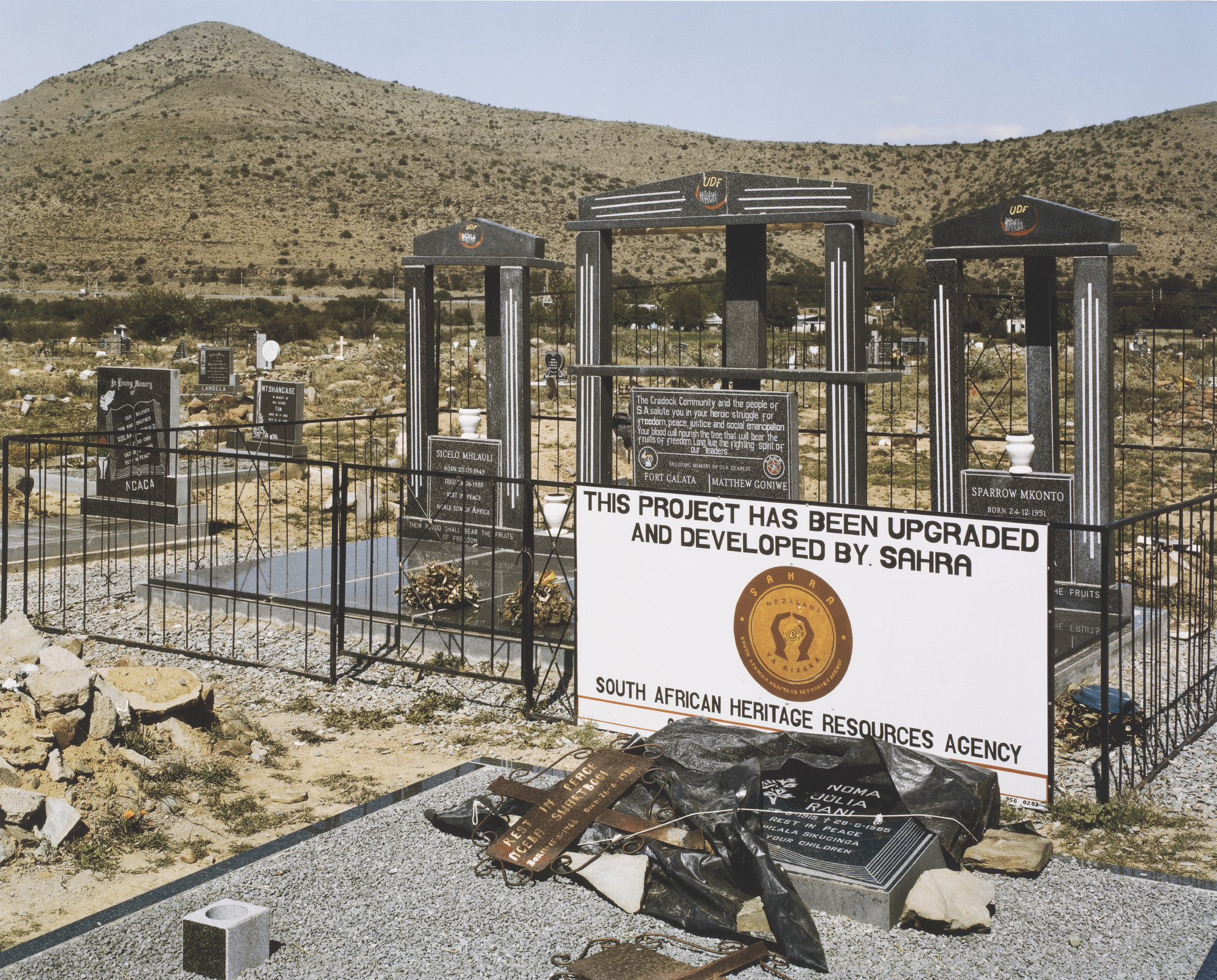 David Goldblatt. The Graves of the Cradock Four, Mathew Goniwe, Fort ...