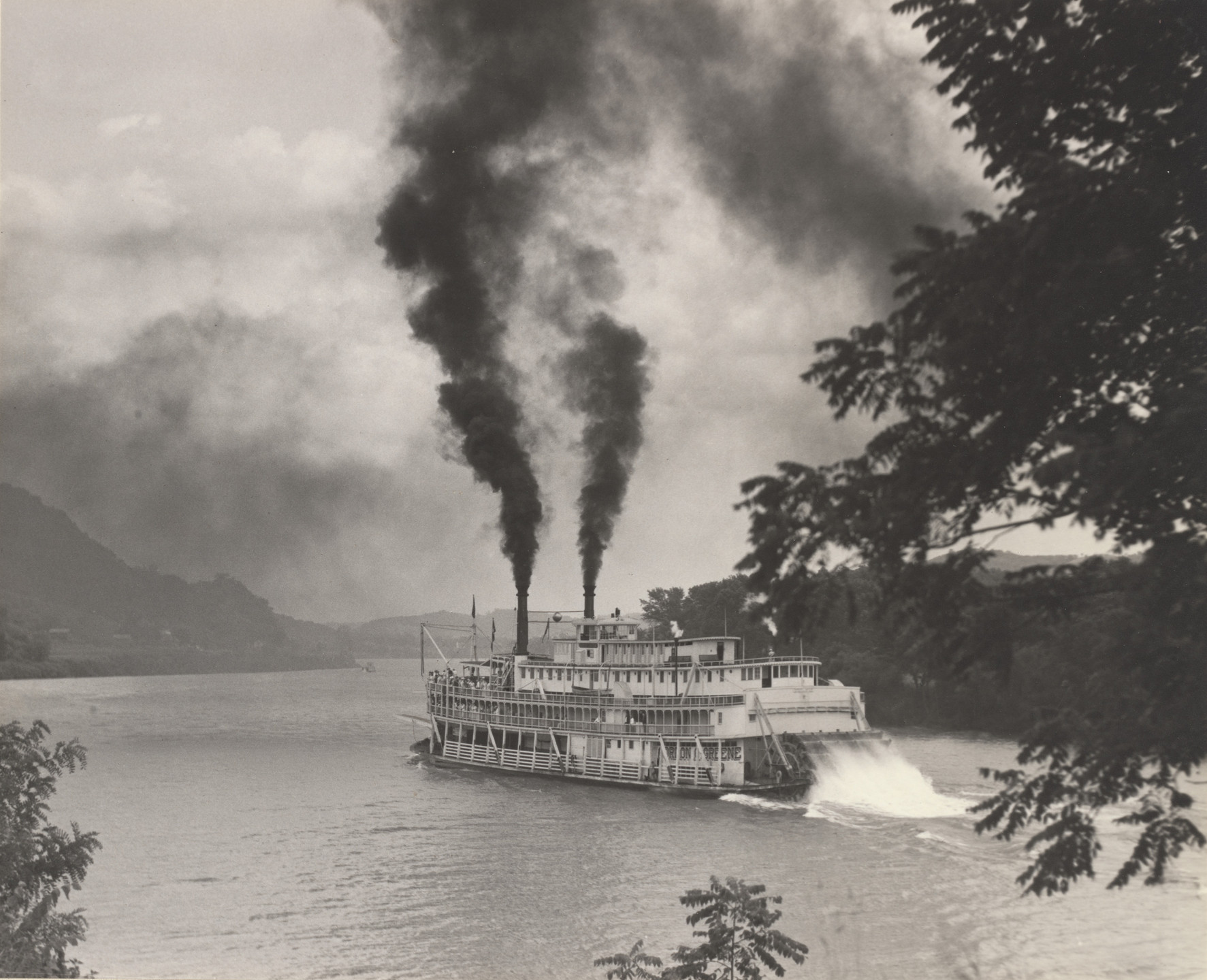 Henry G. Flannery. Steamboat on the Ohio. c. 1940 | MoMA