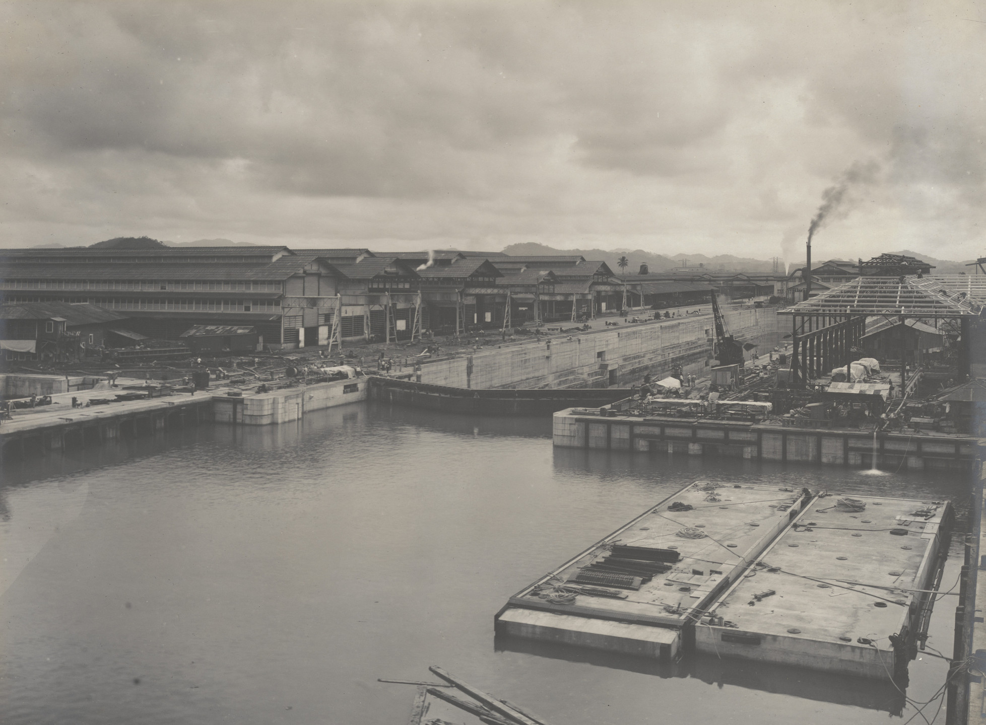 Unidentified photographer. Balboa Terminals. Dry Dock #1 from Unloader ...