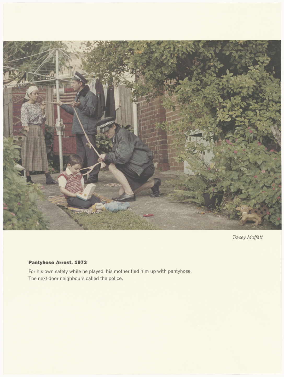 Tracey Moffatt. Pantyhose Arrest, 1973 from Scarred for Life, II. 1999 ...