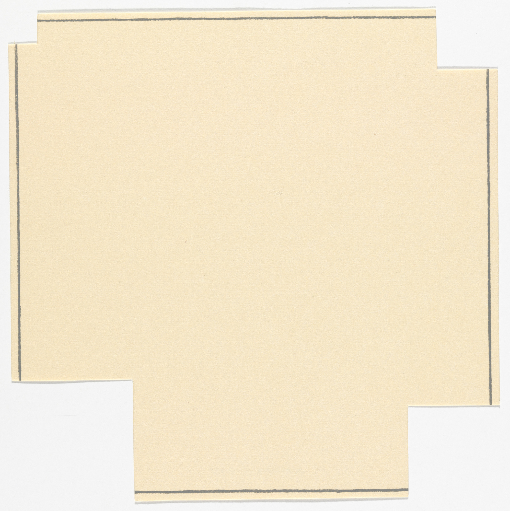 Robert Mangold. A Square with Four Squares Cut Away from the Rubber ...