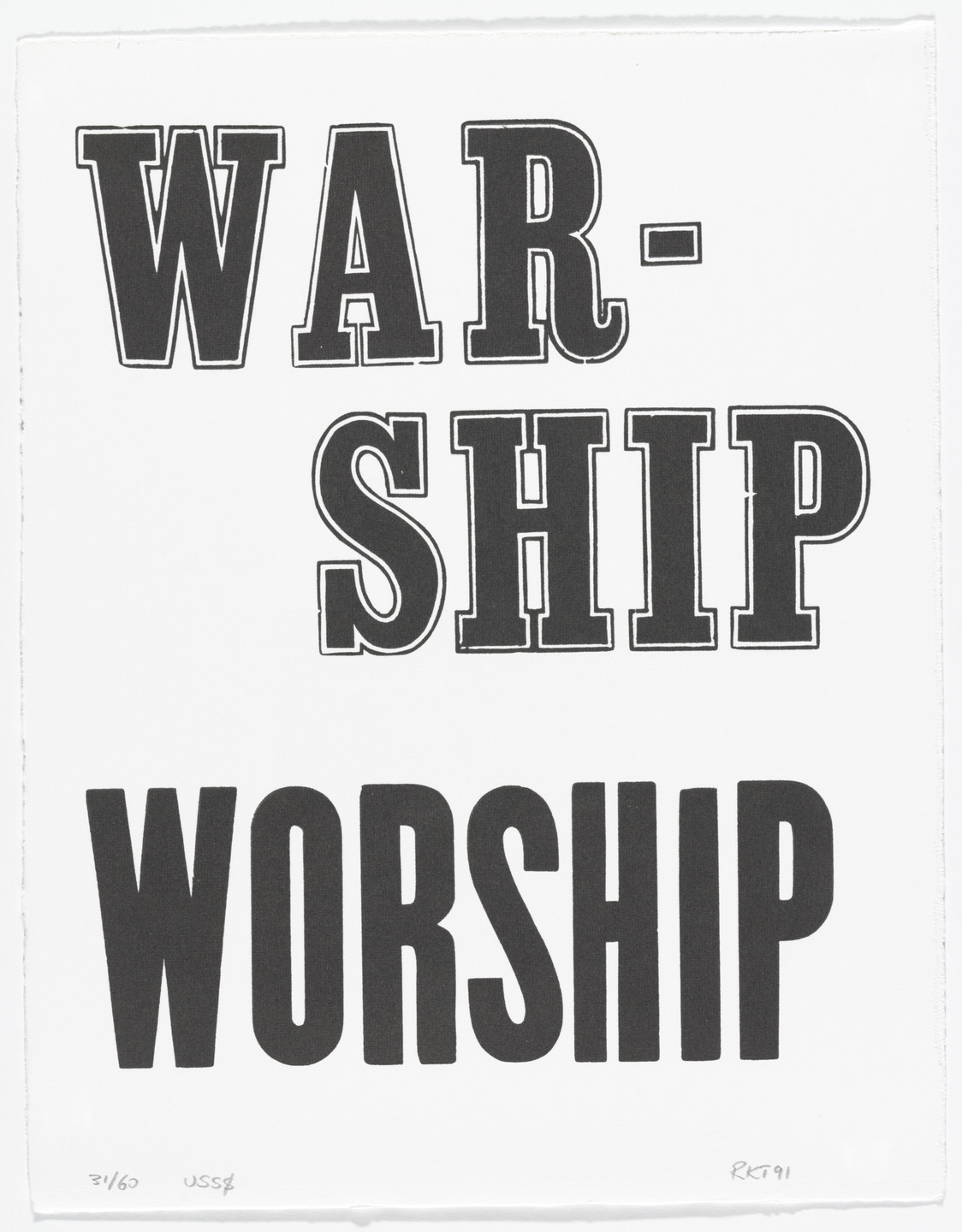 Richard Tipping. Word Works 1967-1991, from The Sydney Morning. 1989-94 ...