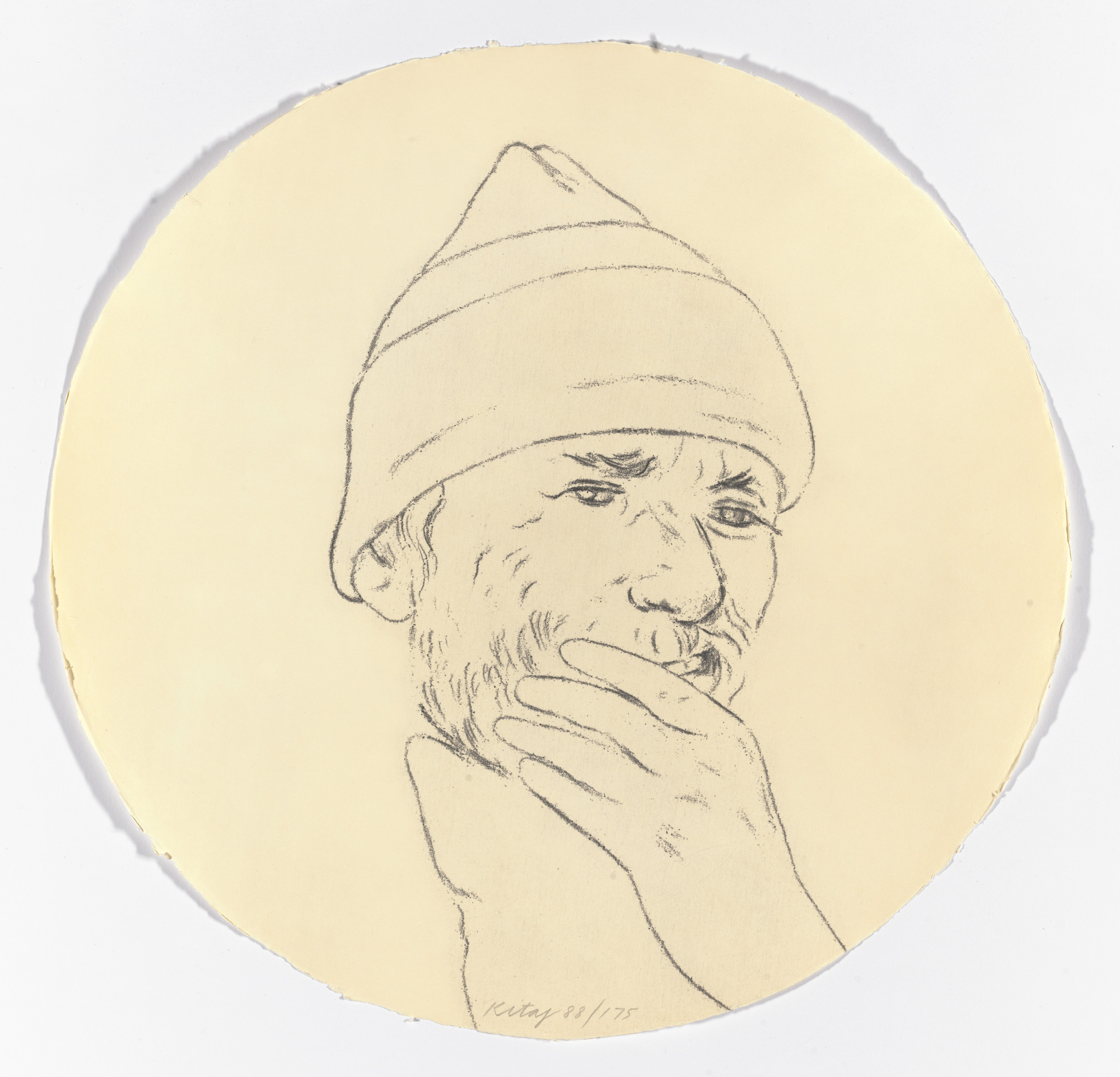 R. B. Kitaj. Untitled from Self-Portrait in a Convex Mirror. 1984 | MoMA