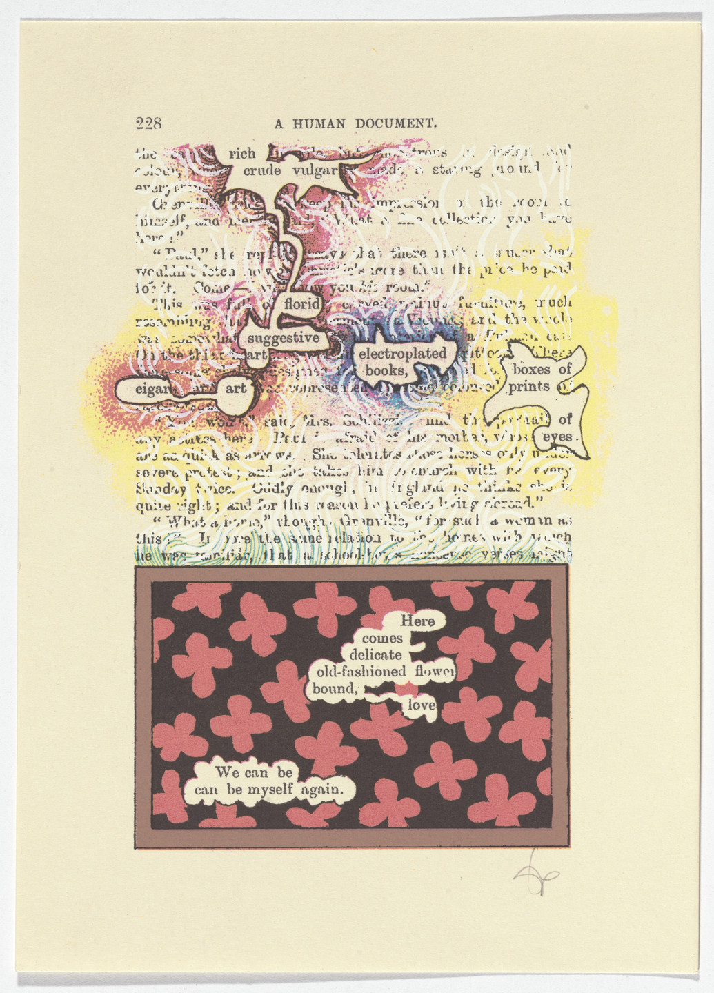 Tom Phillips. Page 228 (folio 7) from A Humument, Volume I. (1966-70 ...