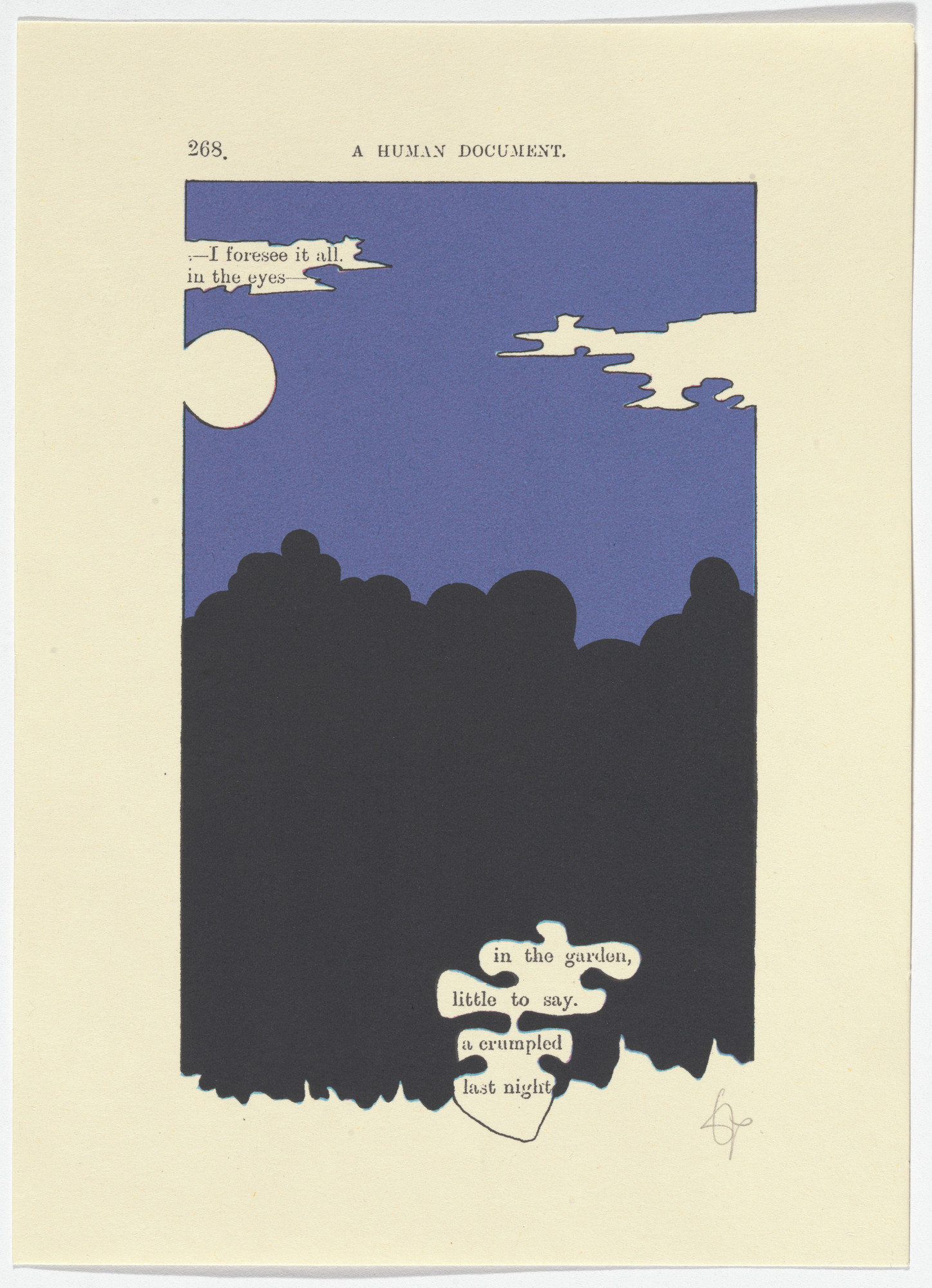 Tom Phillips. Page 268 (folio 8) from A Humument, Volume I. (1966-70 ...