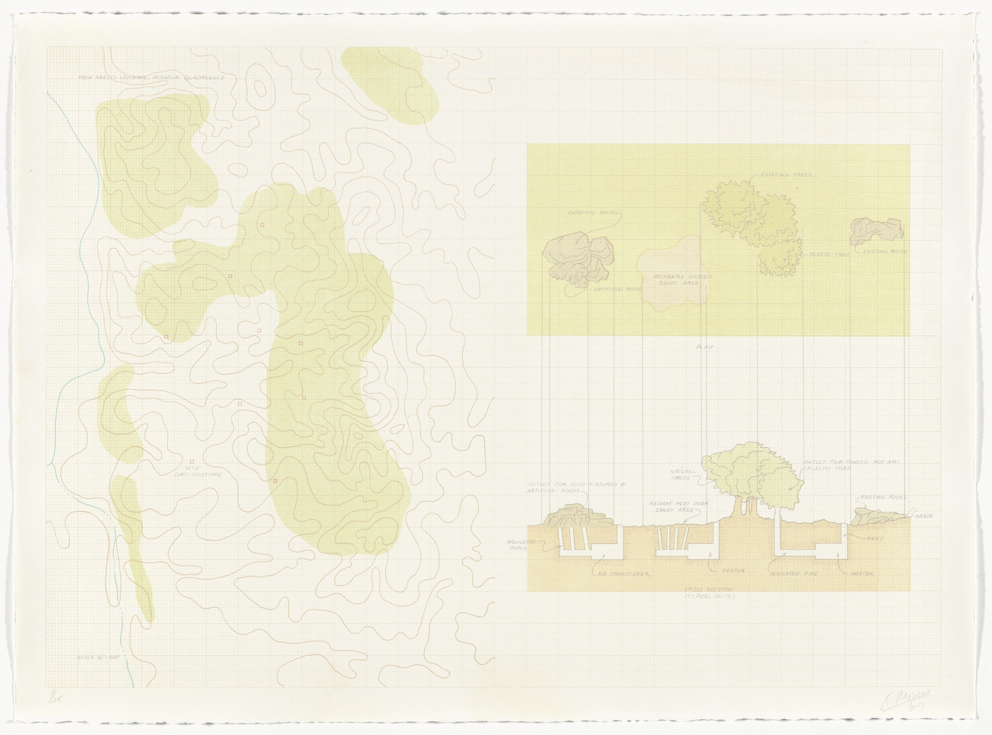 Robert Morris. Temperatures from Earth Projects. 1969 | MoMA