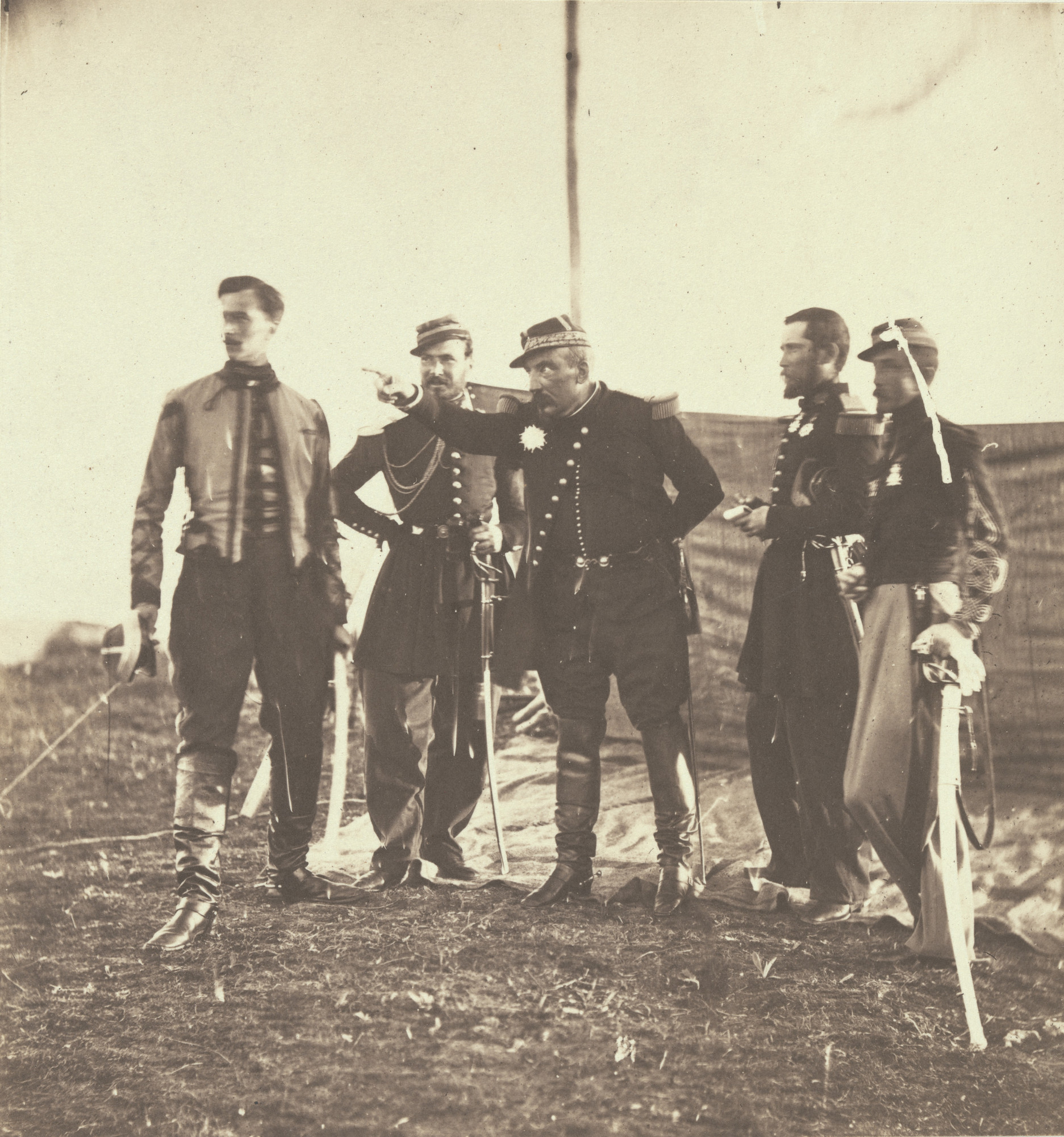 Roger Fenton. General Bosquet and Staff. 1855 | MoMA