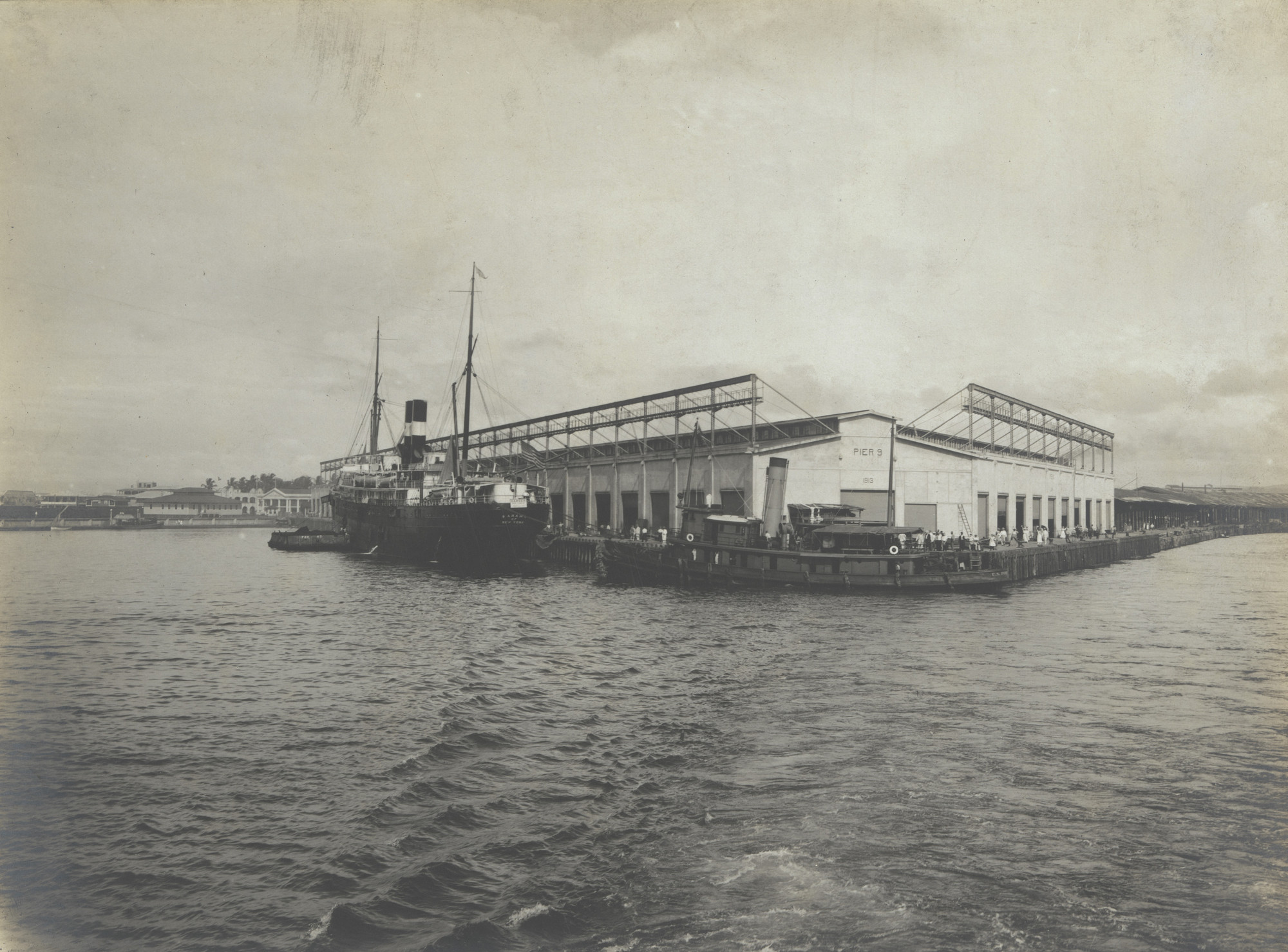 Cristobal Terminals. Pier No. 9 from the bay | MoMA