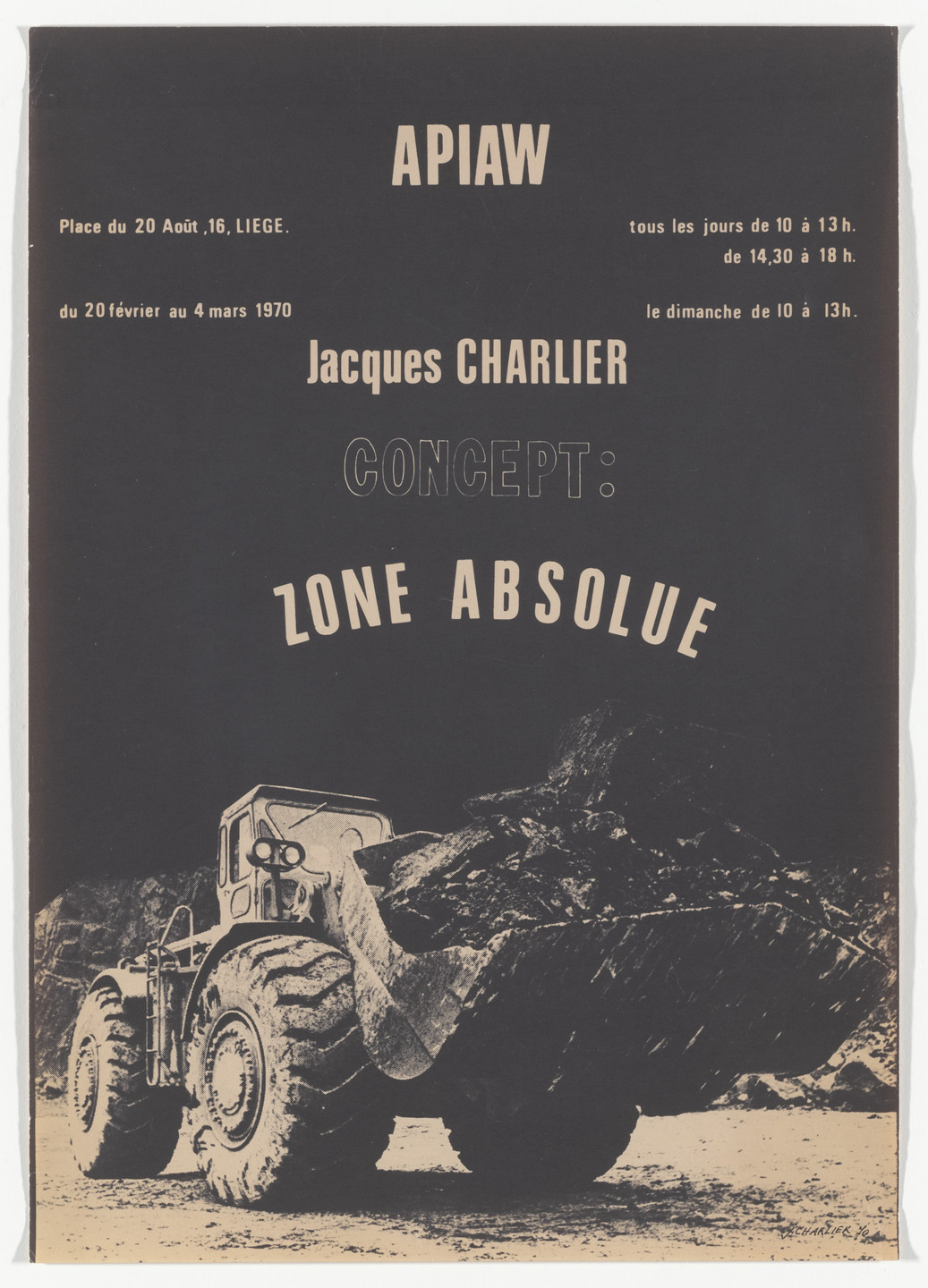 Jacques Charlier. Untitled from Zone absolue. 1970 | MoMA