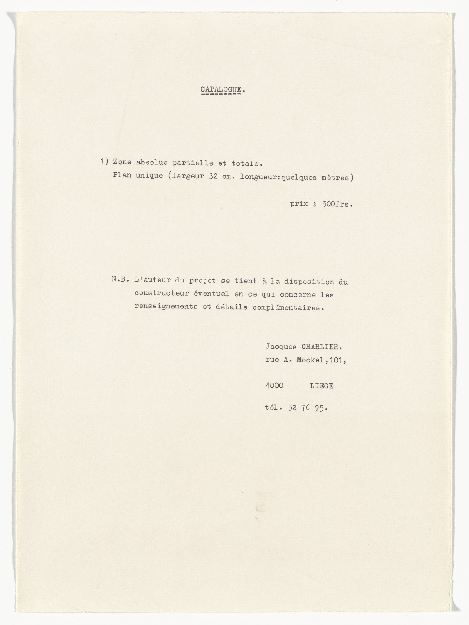 Jacques Charlier. Untitled from Zone absolue. 1970 | MoMA