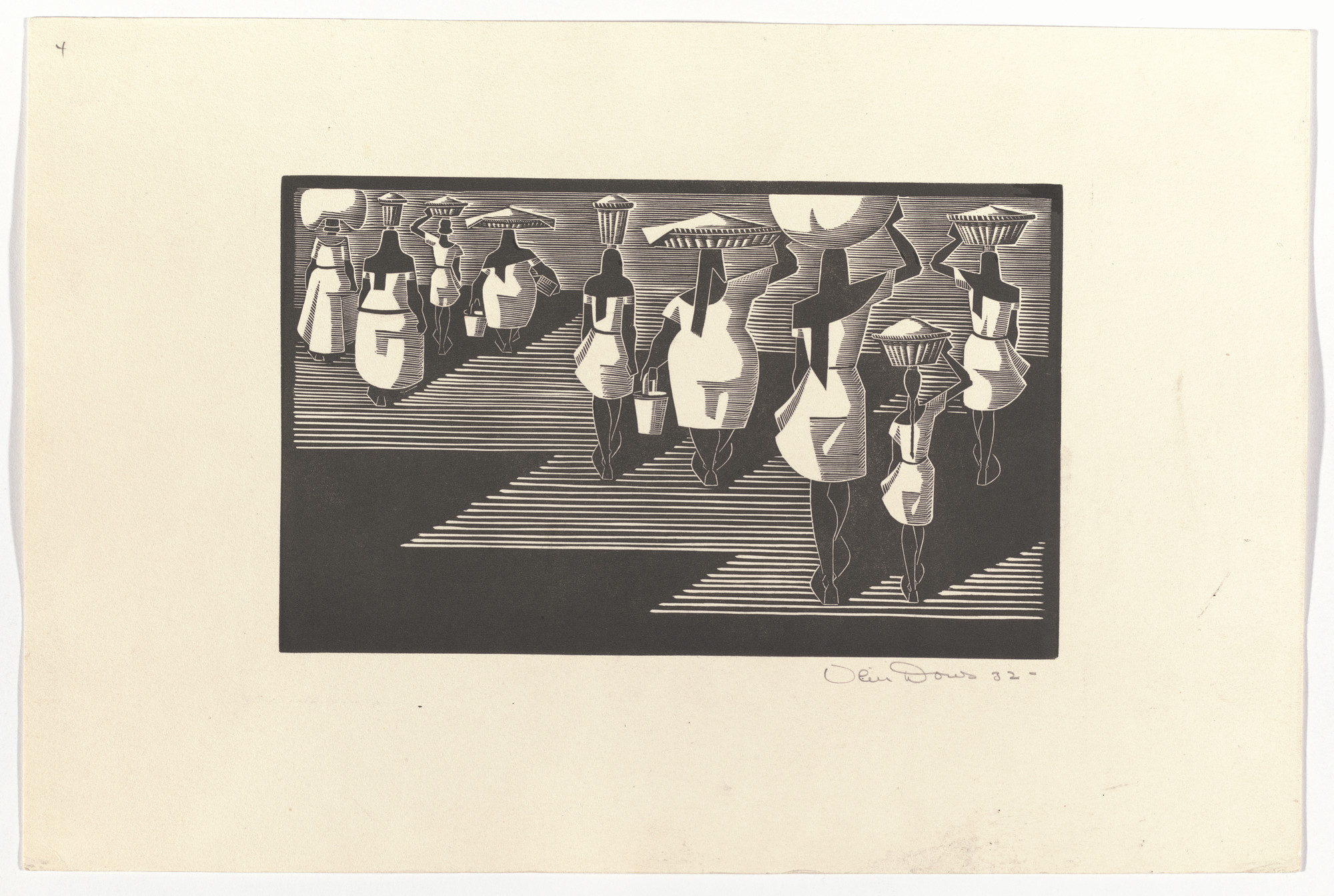 Olin Dows. Carrying Wash. No. 2. 1932 | MoMA