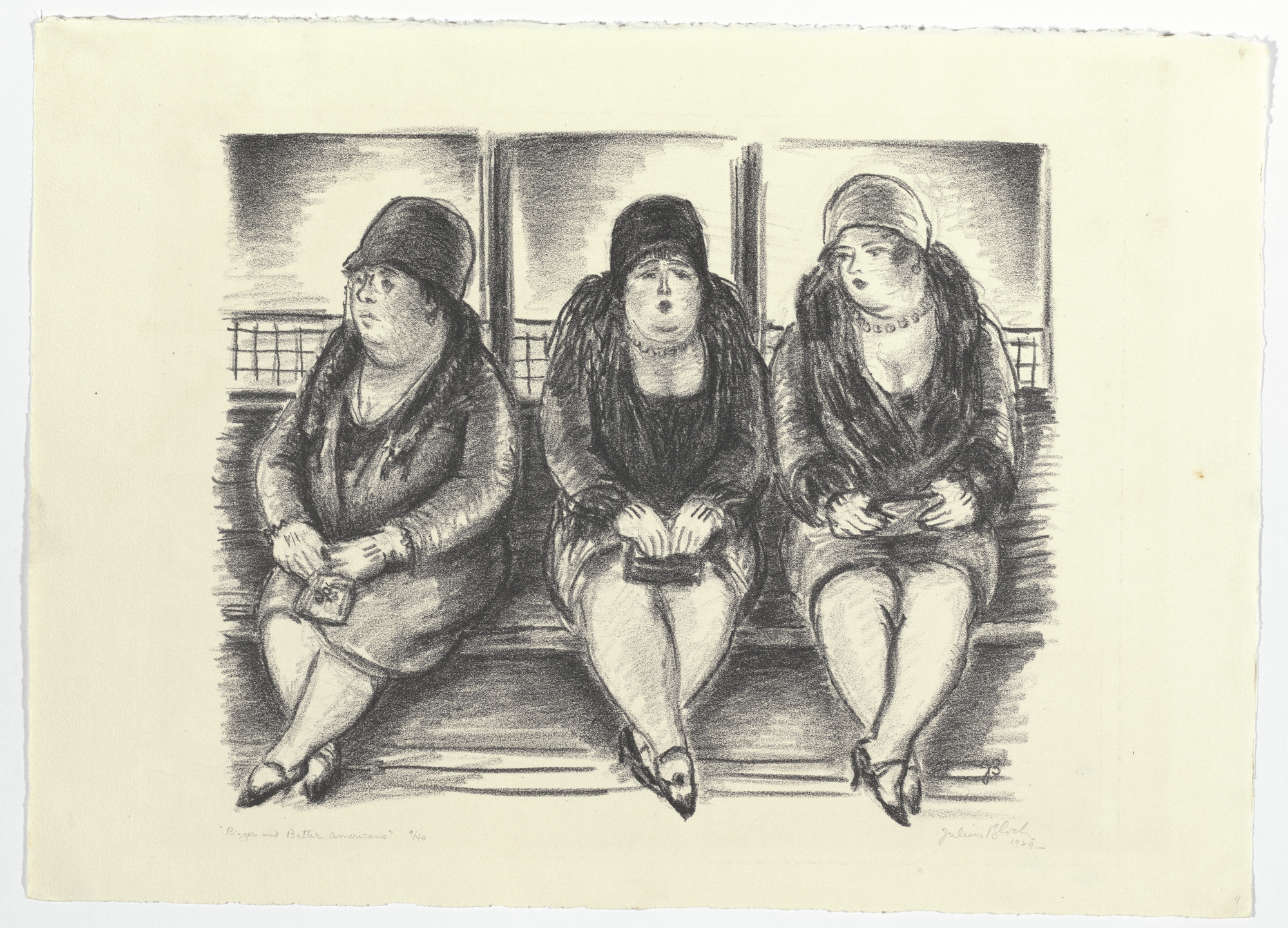 Julius Thiengen Bloch. Bigger and Better Americans. 1929 | MoMA