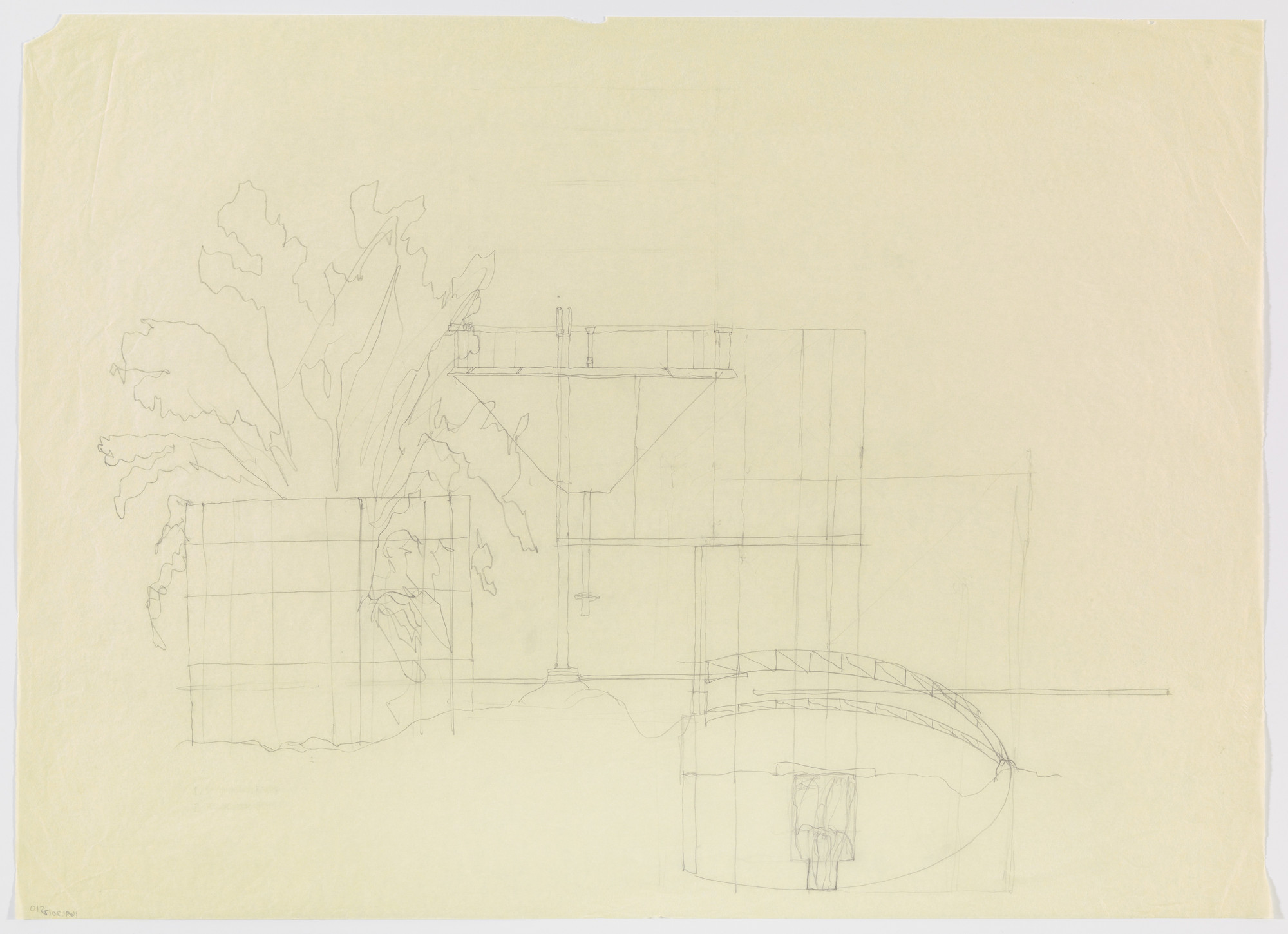 Douglas Darden. Oxygen House Project (Elevation). 1988 | MoMA
