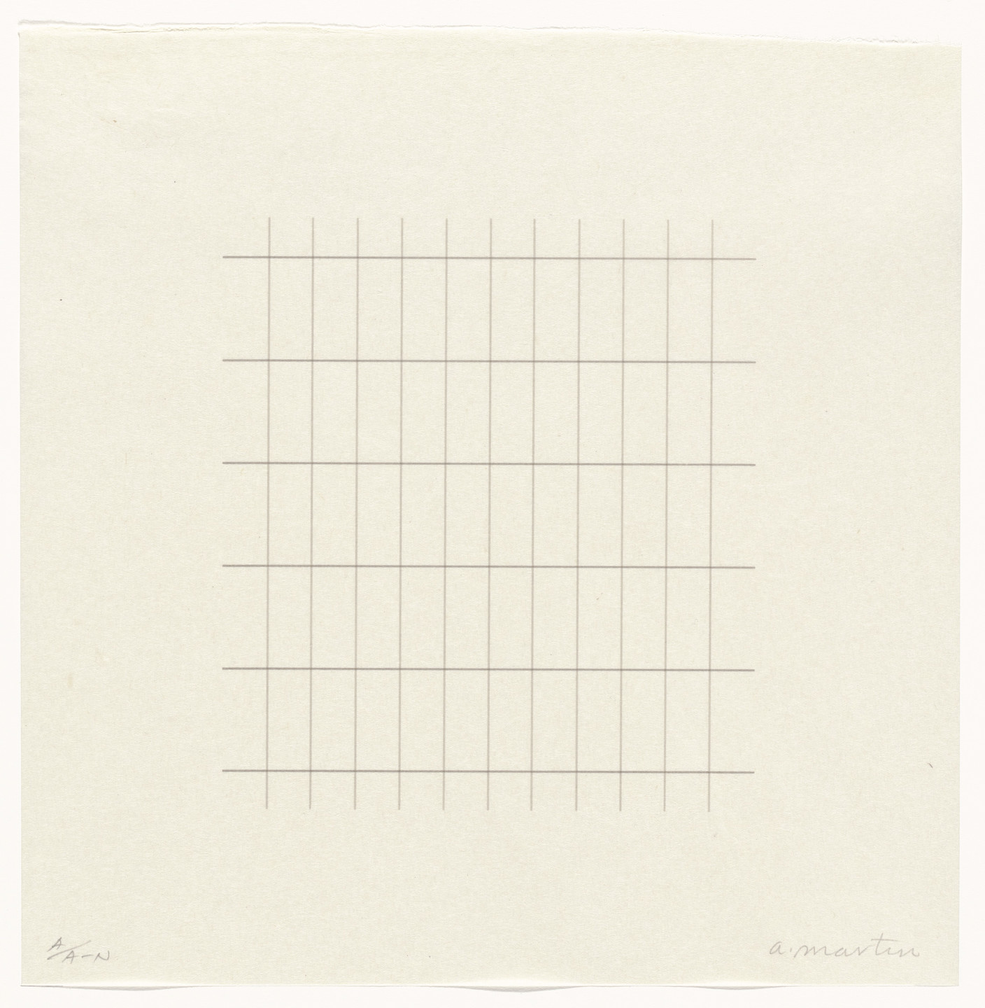 Agnes Martin. Untitled from On a Clear Day. 1973 | MoMA