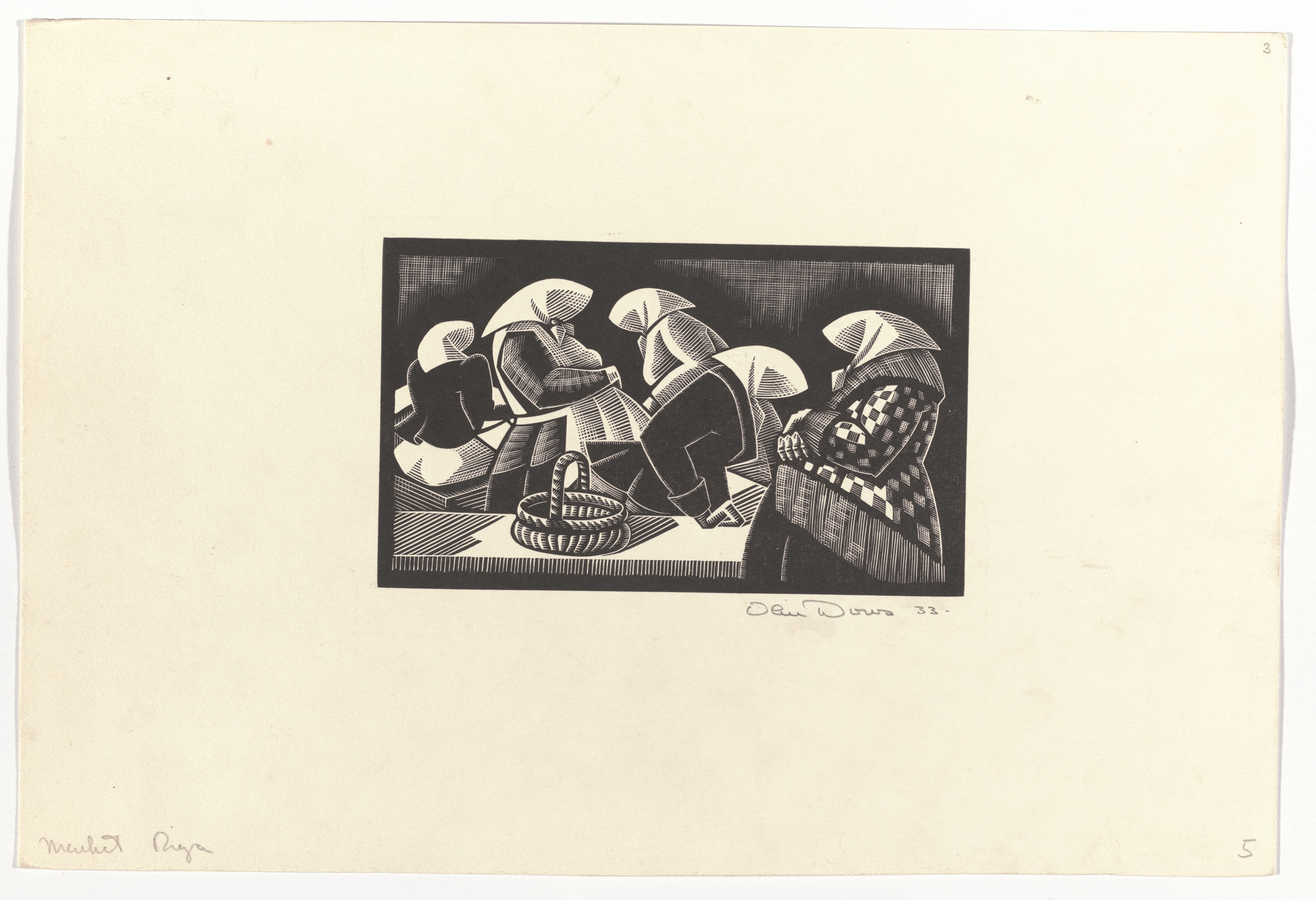 Olin Dows. Market, Riga. 1933 | MoMA