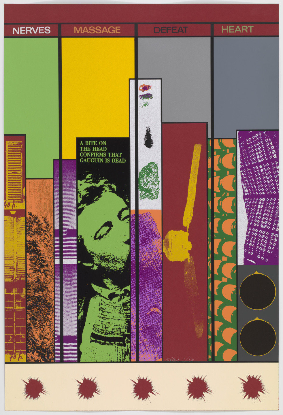 R. B. Kitaj. Nerves, Massage, Defeat, Heart from the portfolio Mahler ...