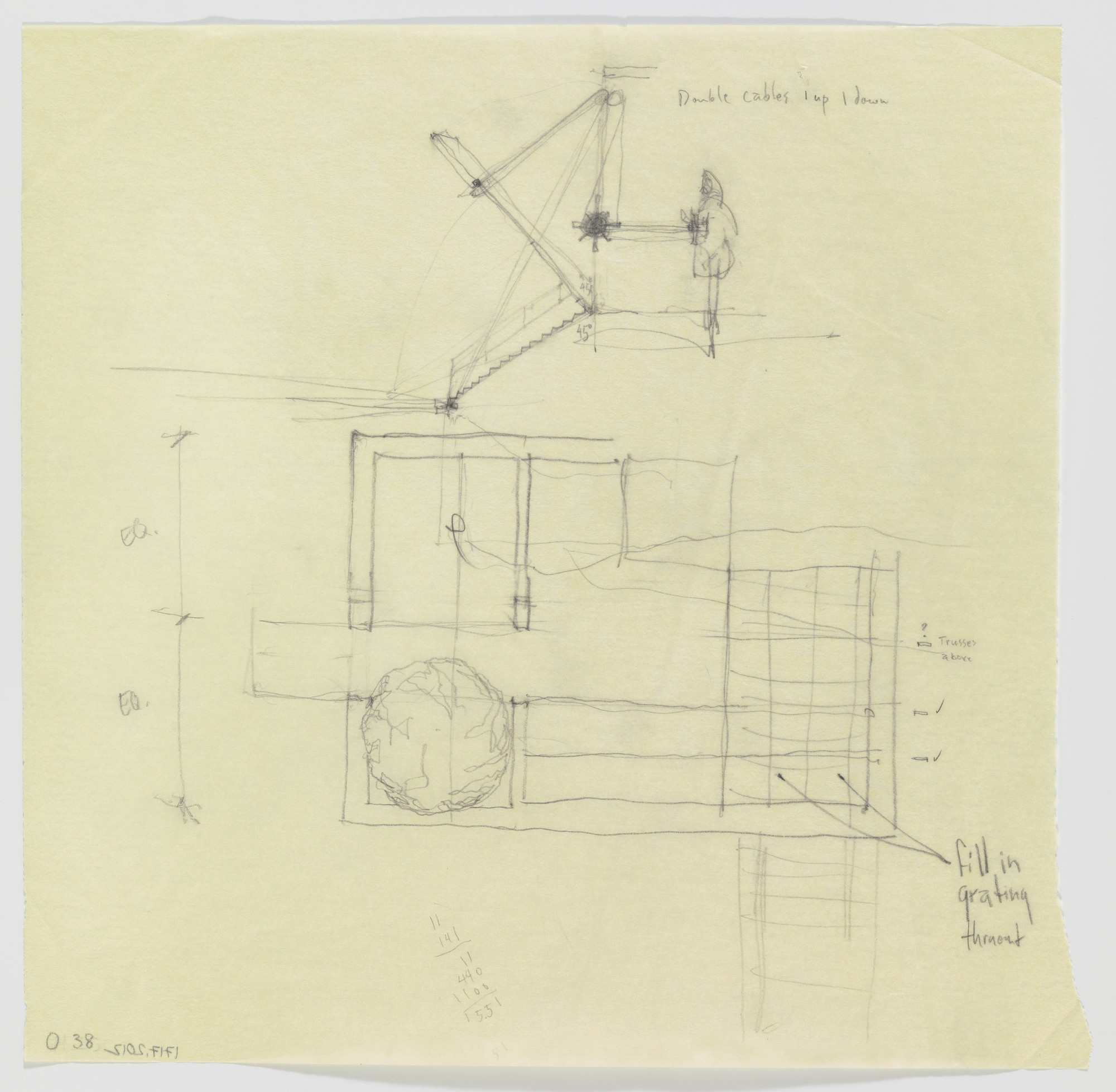 Douglas Darden. Oxygen House Project (Plan/ section study). 1988 | MoMA