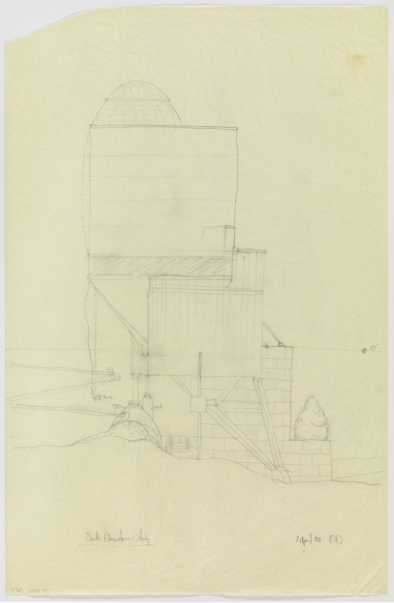 Douglas Darden. Oxygen House Project. 1988 | MoMA