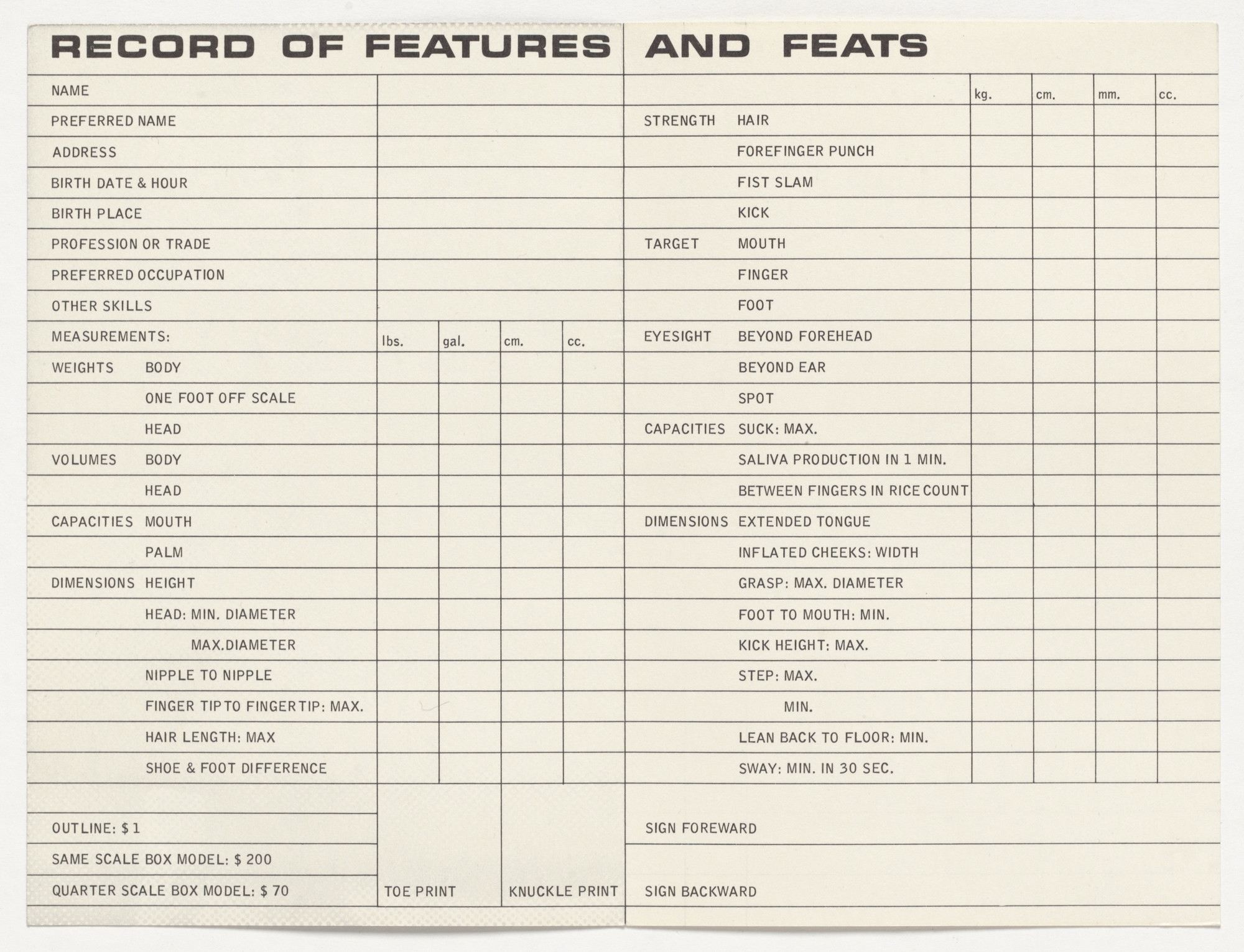 Hi Red Center. Fluxclinic Record of Features and Feats. 1966 | MoMA
